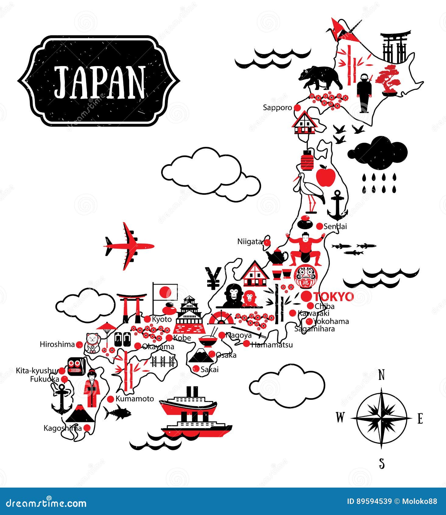 Typography Illustration. stock vector. Illustration of design - 89594539