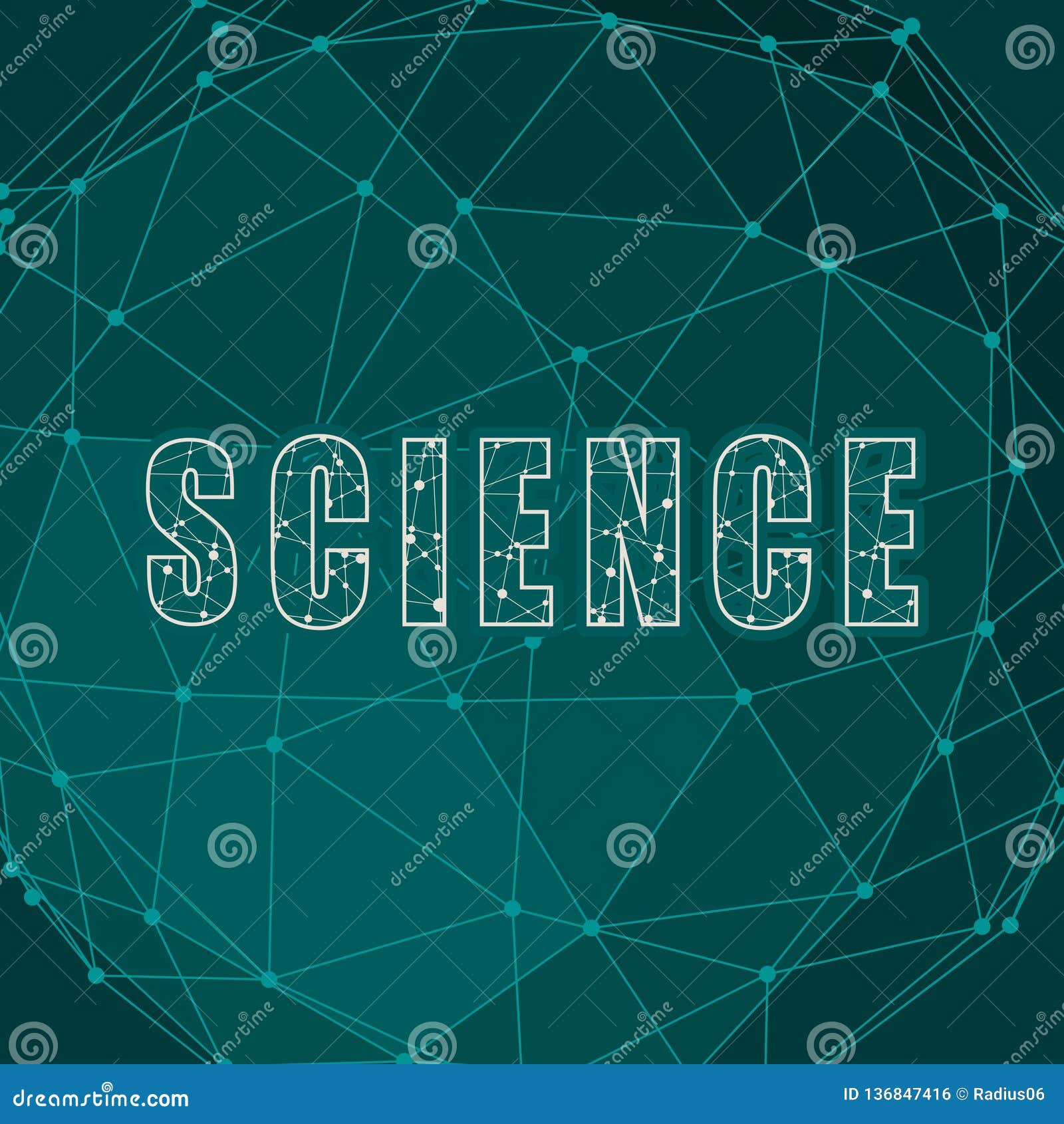 Word Science Lettering stock vector. Illustration of latin - 136847416