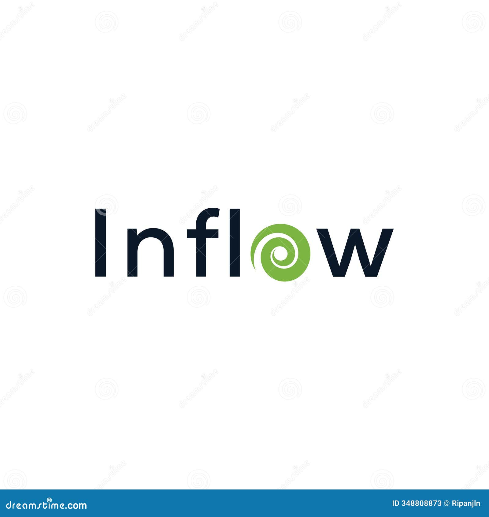 Typography Inflow Design Logo Template, Inflow Word Mark Symbol Stock ...