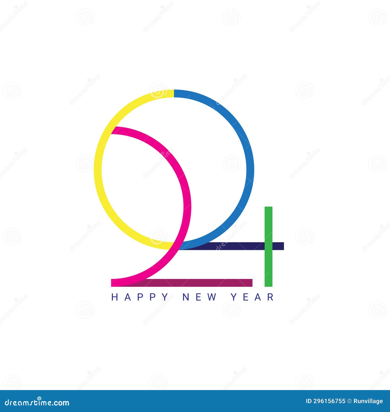 2024 Typography Logo Design Concept Stock Vector - Illustration of ...