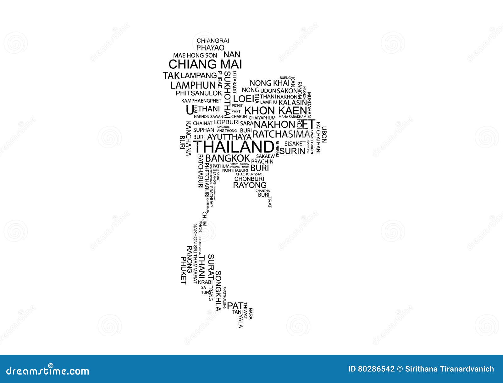 Word Thailand Map Background Stock Illustrations – 31 Word Thailand Map ...