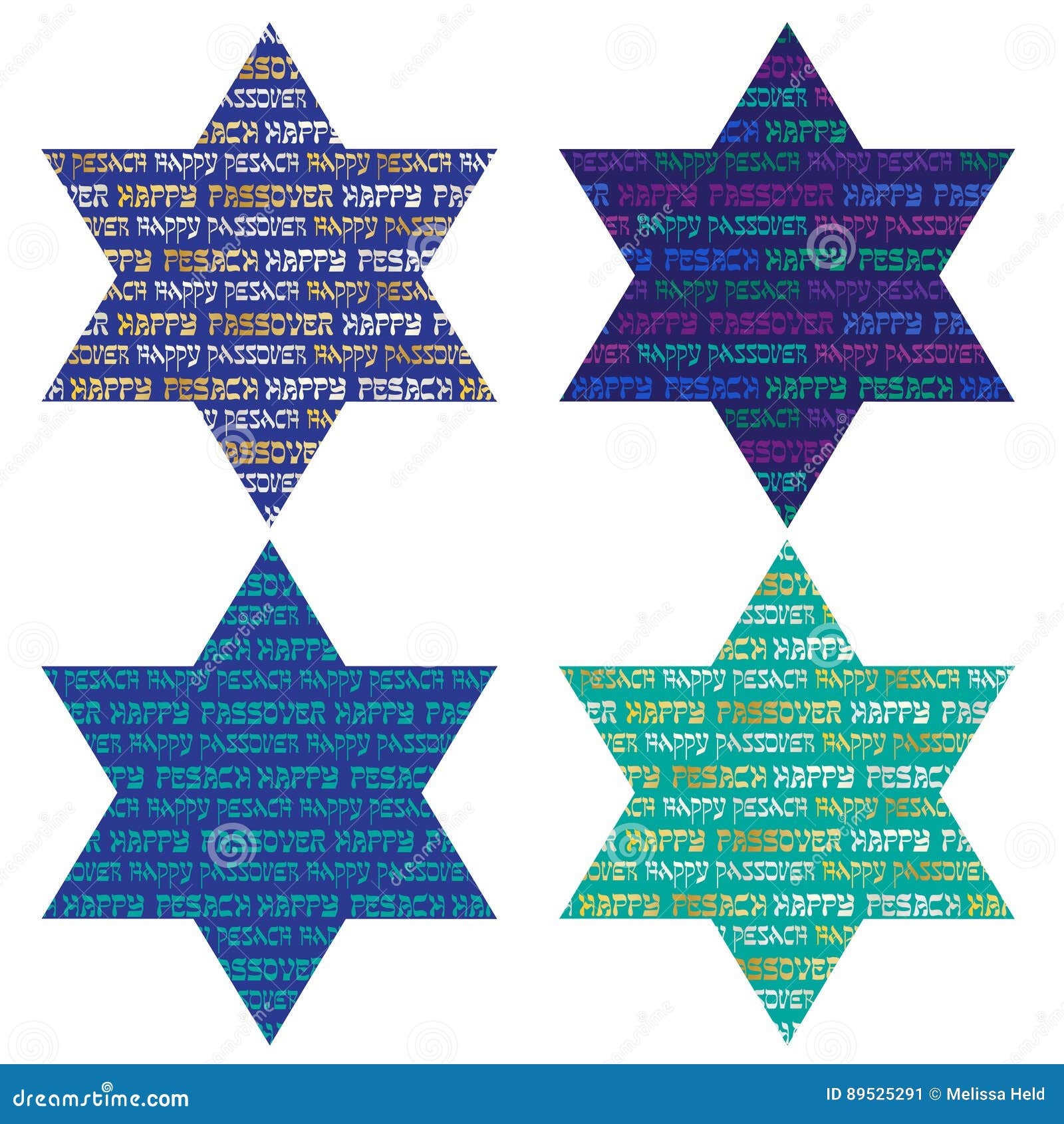 Typography Patterns on Jewish Stars Stock Vector - Illustration of ...