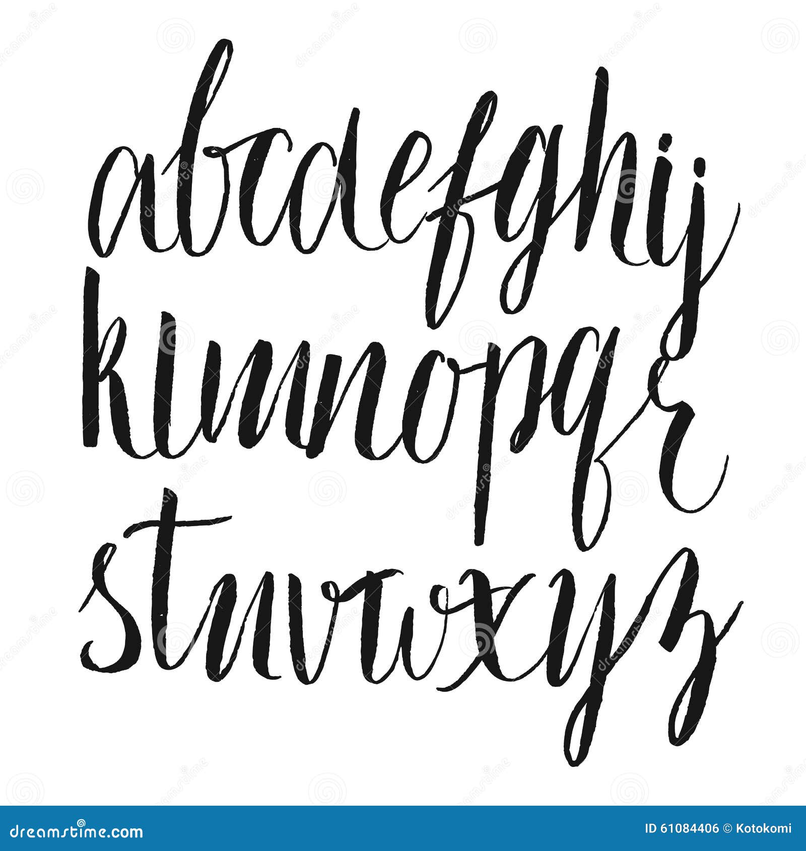 Typography Poster with Lowercase English Script Stock Vector ...