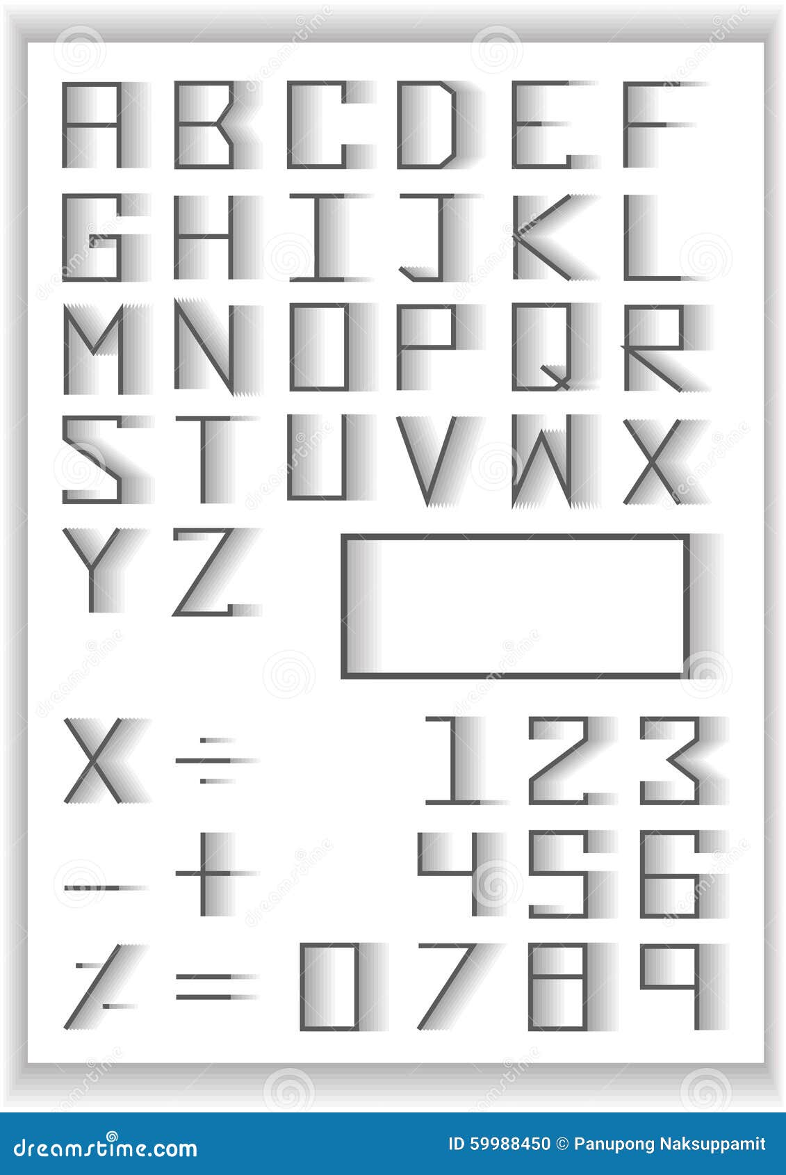 Typography Set . Blend Fade Design Typography Number And Math Symbols ...