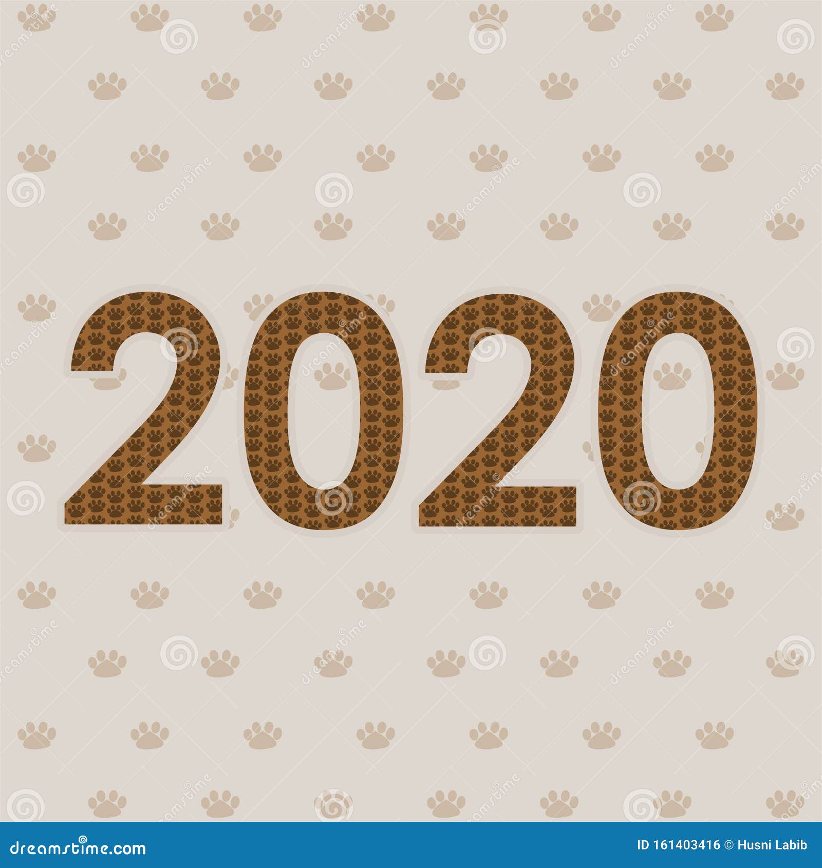 2020 Typography Style stock vector. Illustration of paper - 161403416