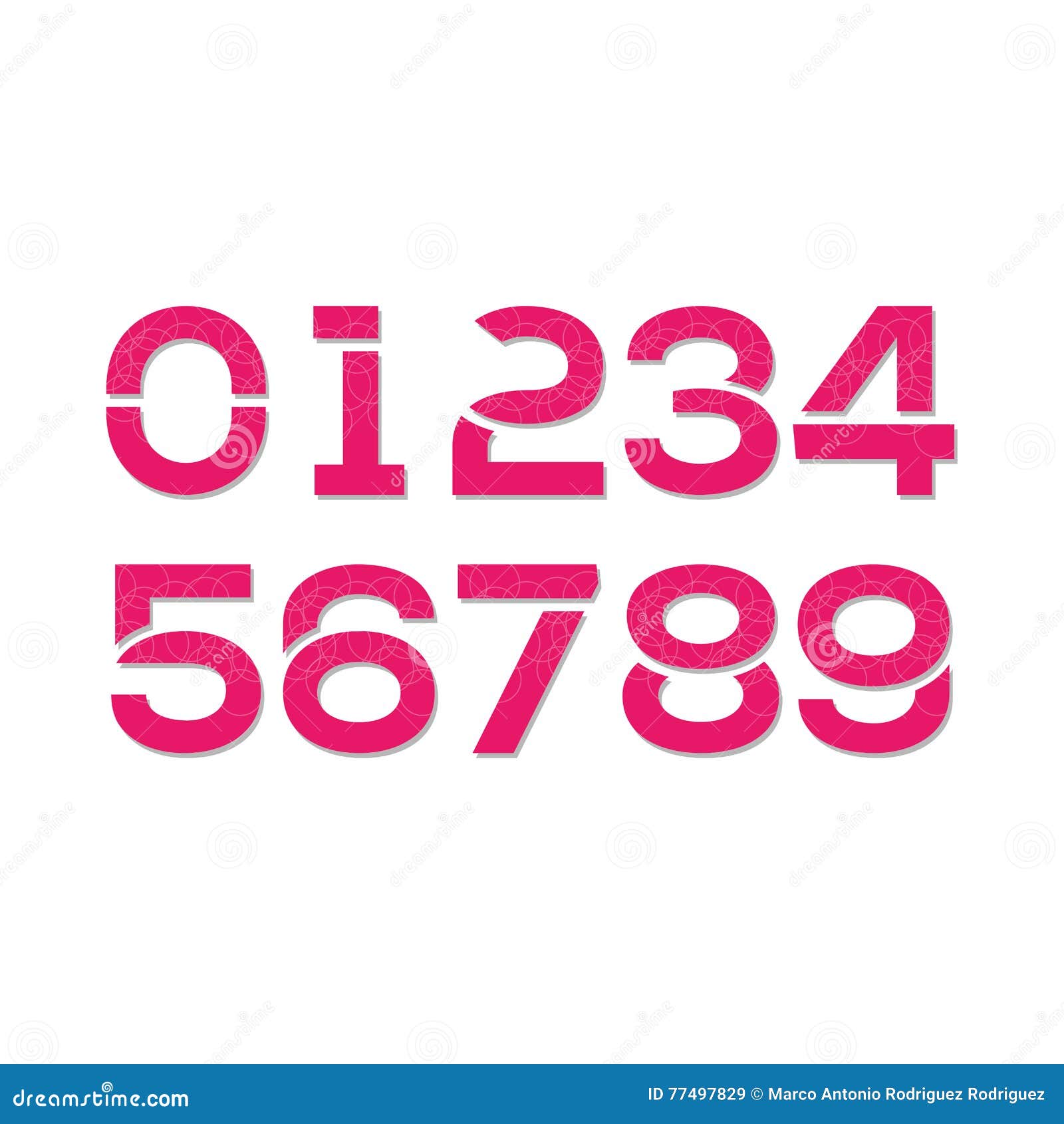 Typography stock illustration. Illustration of nine, design - 77497829