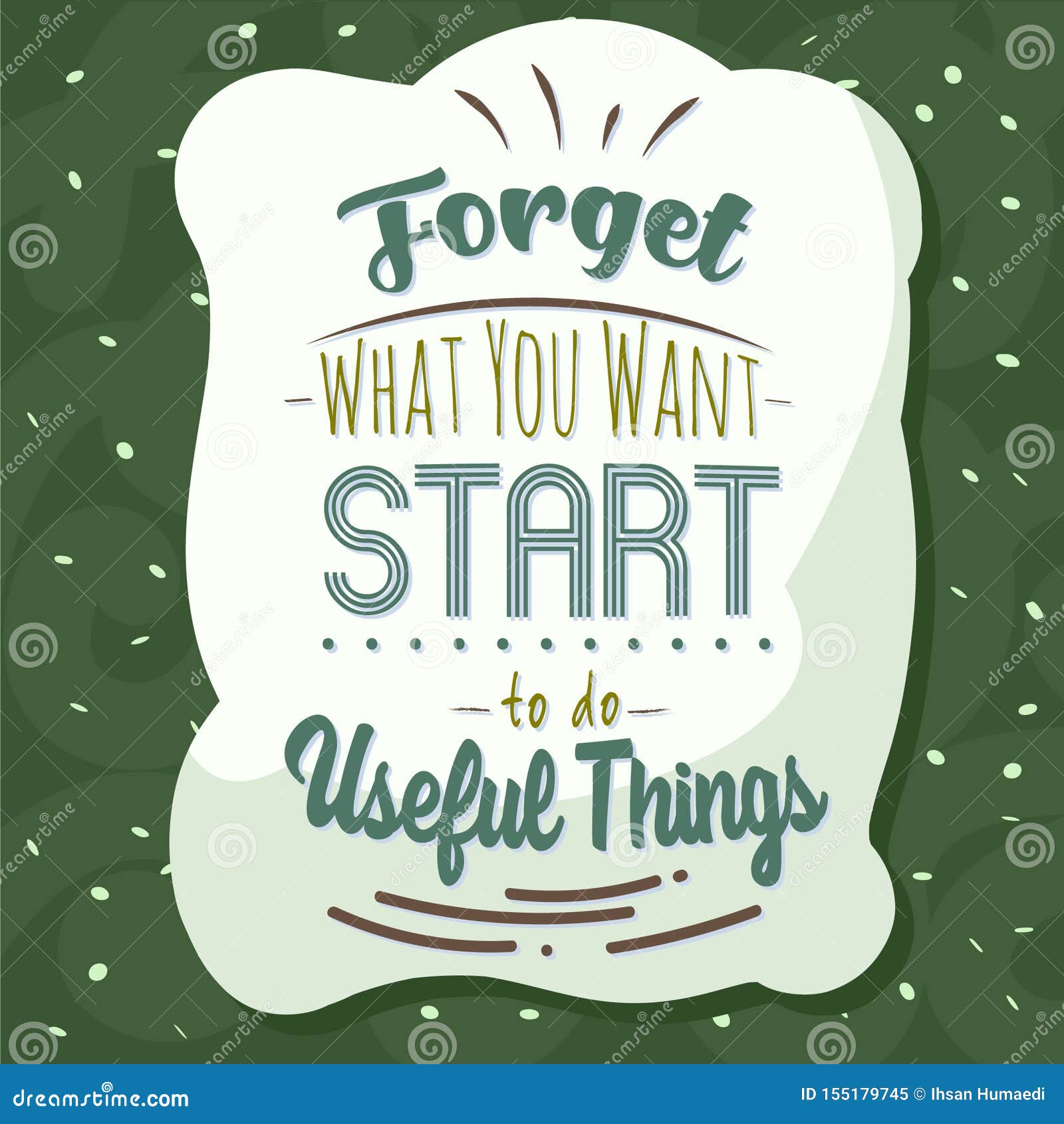 Inspired Words in Vector Background Stock Vector - Illustration of ...