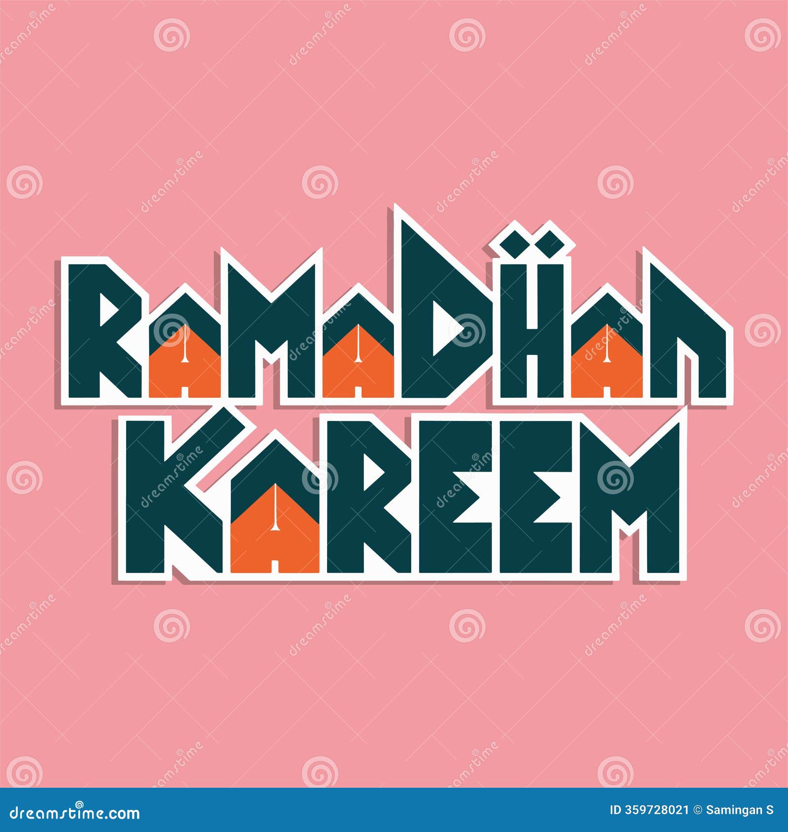 Ramadhan Kareem Background With Pattern Islamic, Mosque And Cresent ...