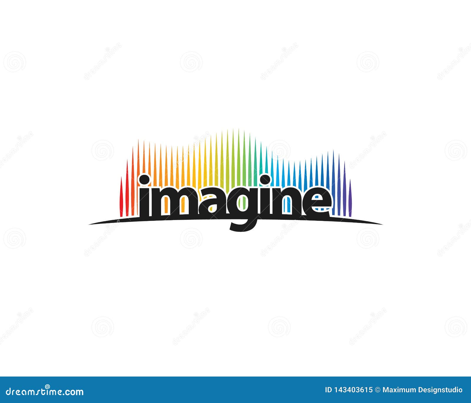 IMAGINE... Colorful Overlapping Letters Banner Royalty-Free Stock Image ...