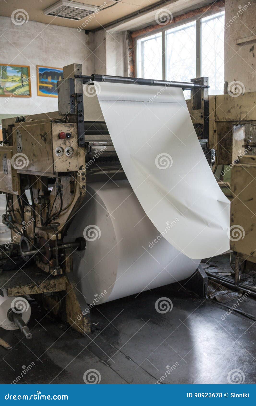 Typography Working Machine. Editorial Stock Photo - Image of media ...