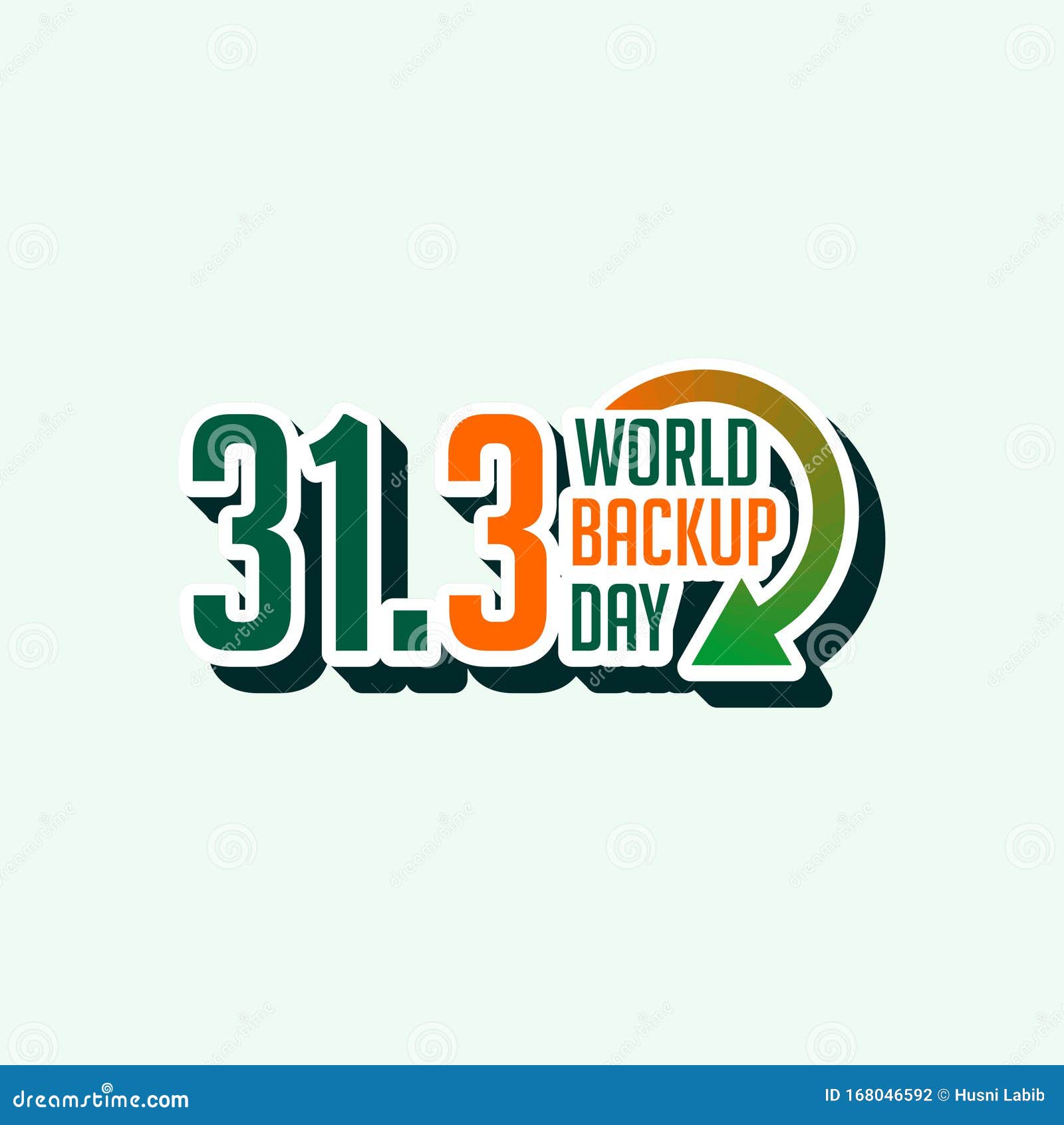 World Backup Day stock vector. Illustration of document - 168046592