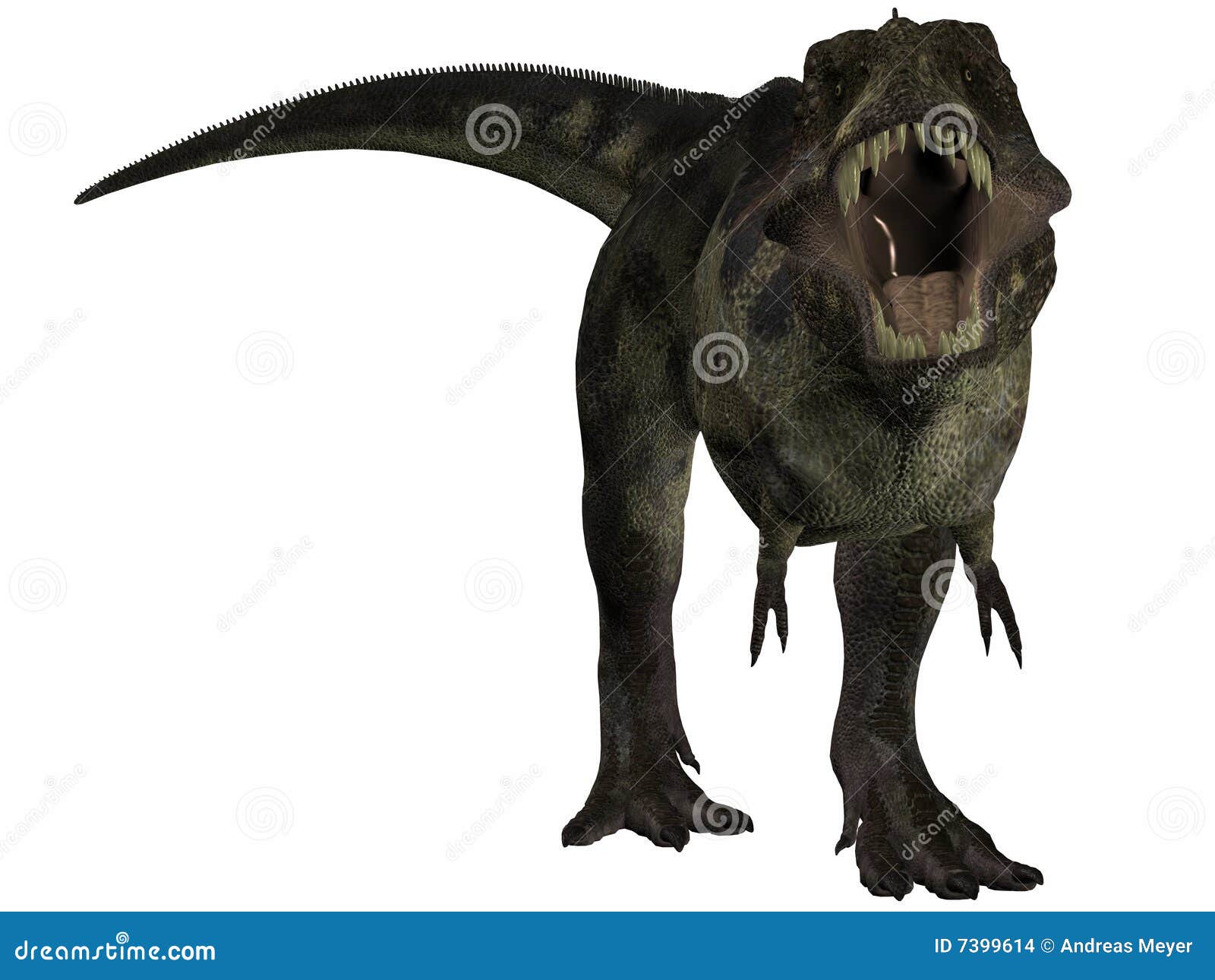 Tyrannosaurus - 3D Dinosaur Stock Illustration - Illustration of ...