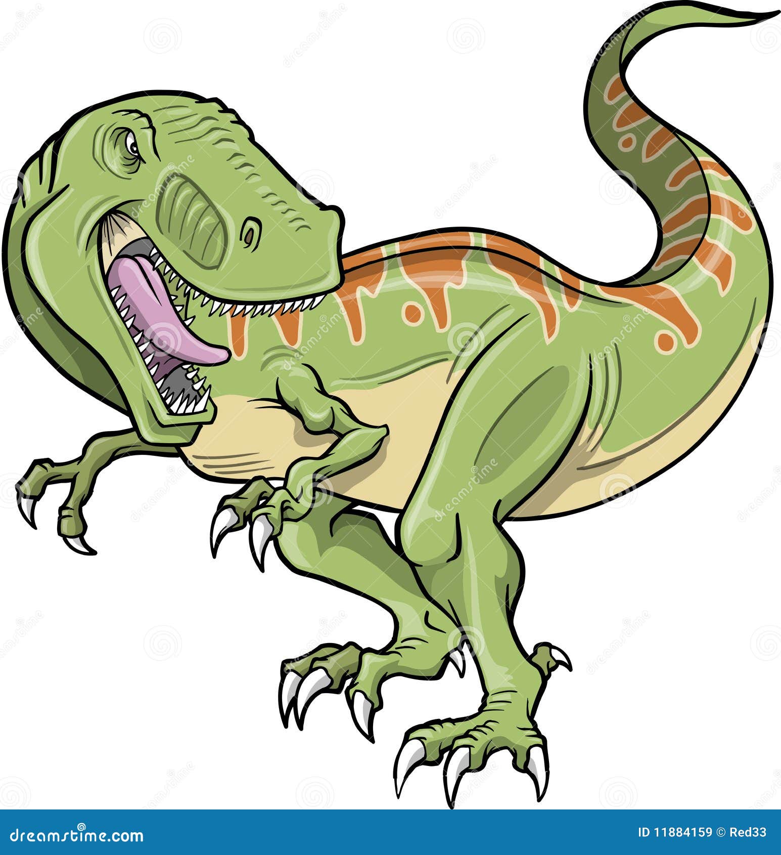 Tyrannosaurus. Dinosaur Coloring Page For Children And Adults, Hand ...