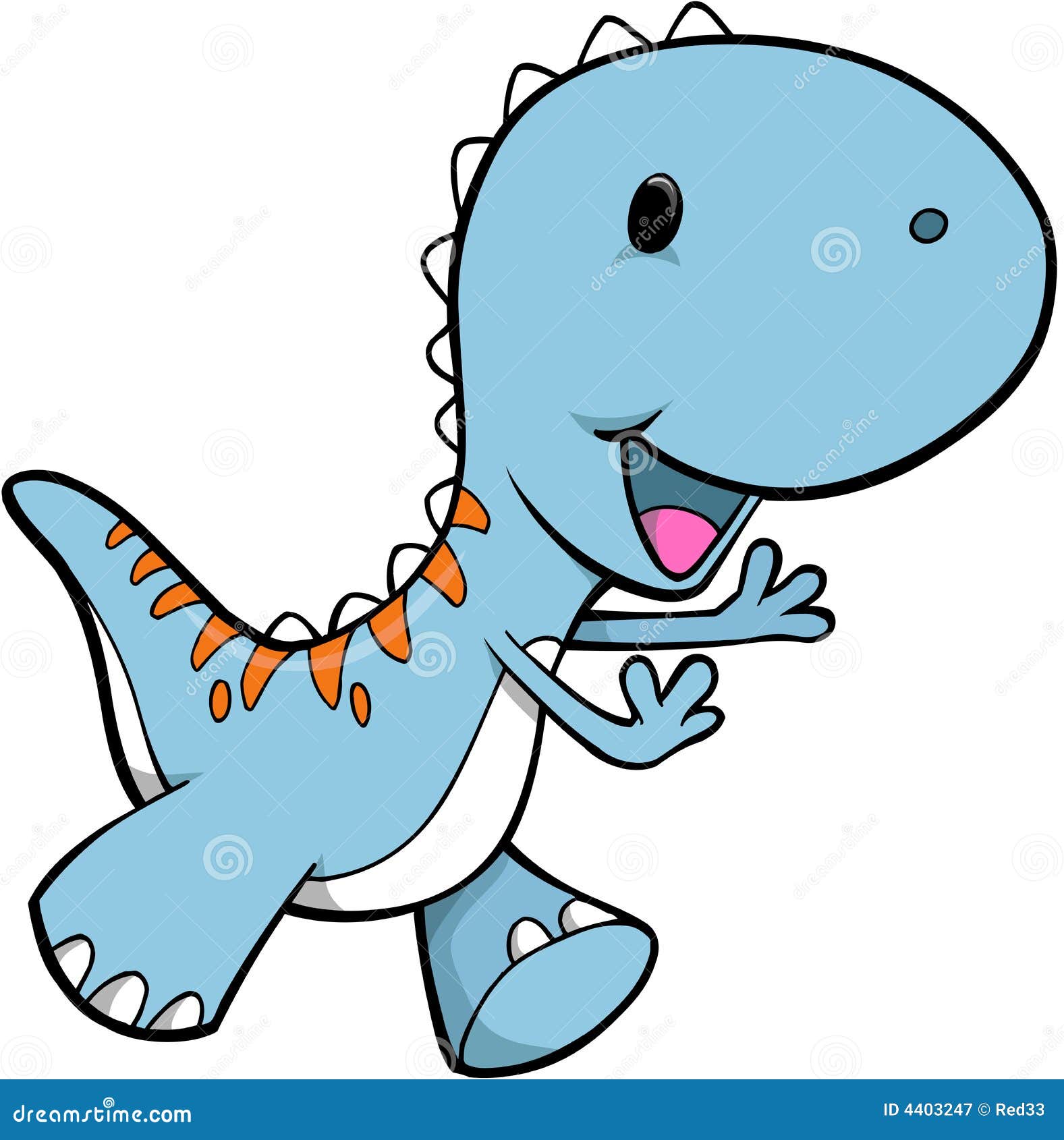 Tyrannosaurus Dinosaur stock vector. Illustration of cute - 4403247