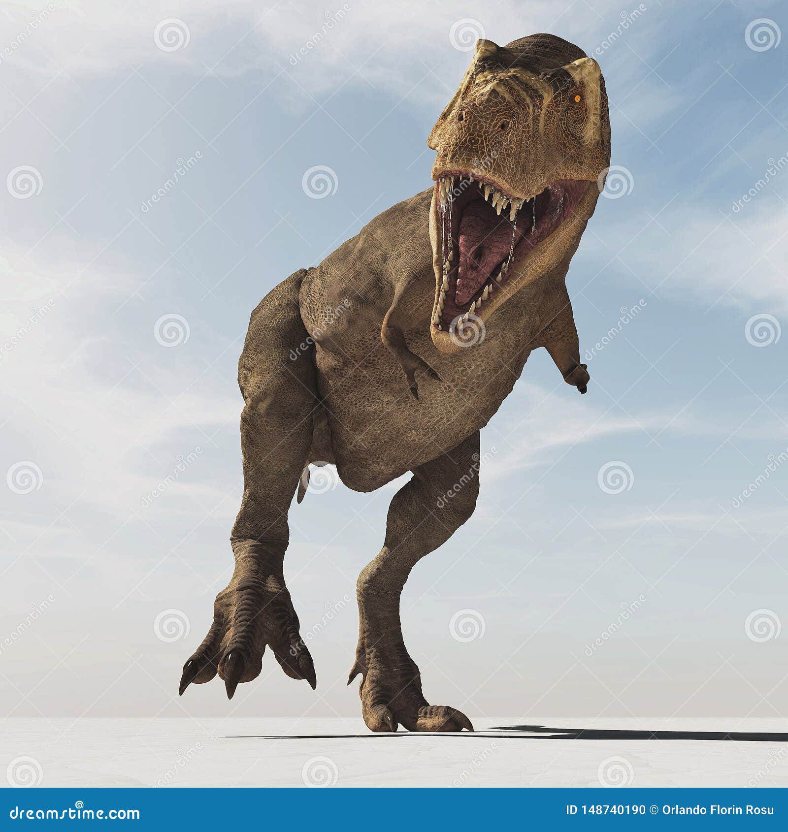Tyrannosaurus Rex. this is a 3d Render Stock Illustration ...