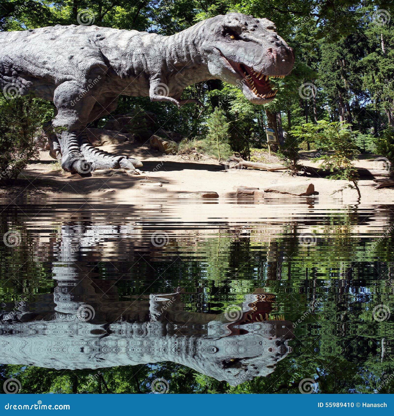 Tyrannosaurus rex stock photo. Image of tyrannosaurus - 55989410