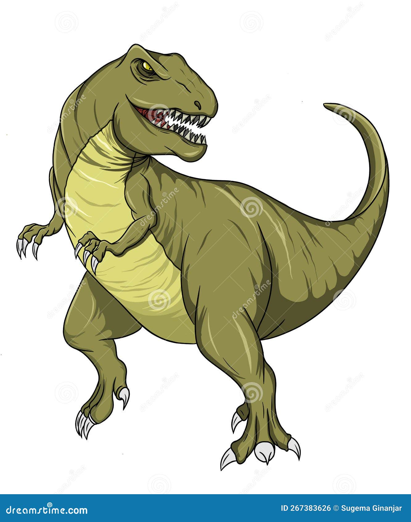 Tyrannosaurus Rex (T-Rex) the Real Predator Stock Vector - Illustration ...