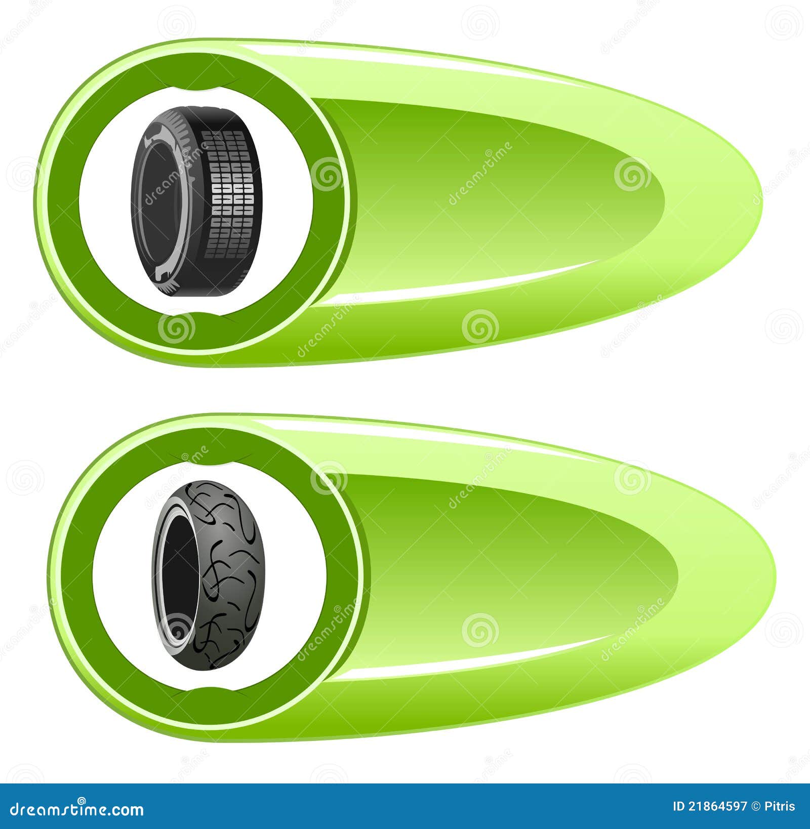 Tyre buttons stock vector. Illustration of automobile - 21864597