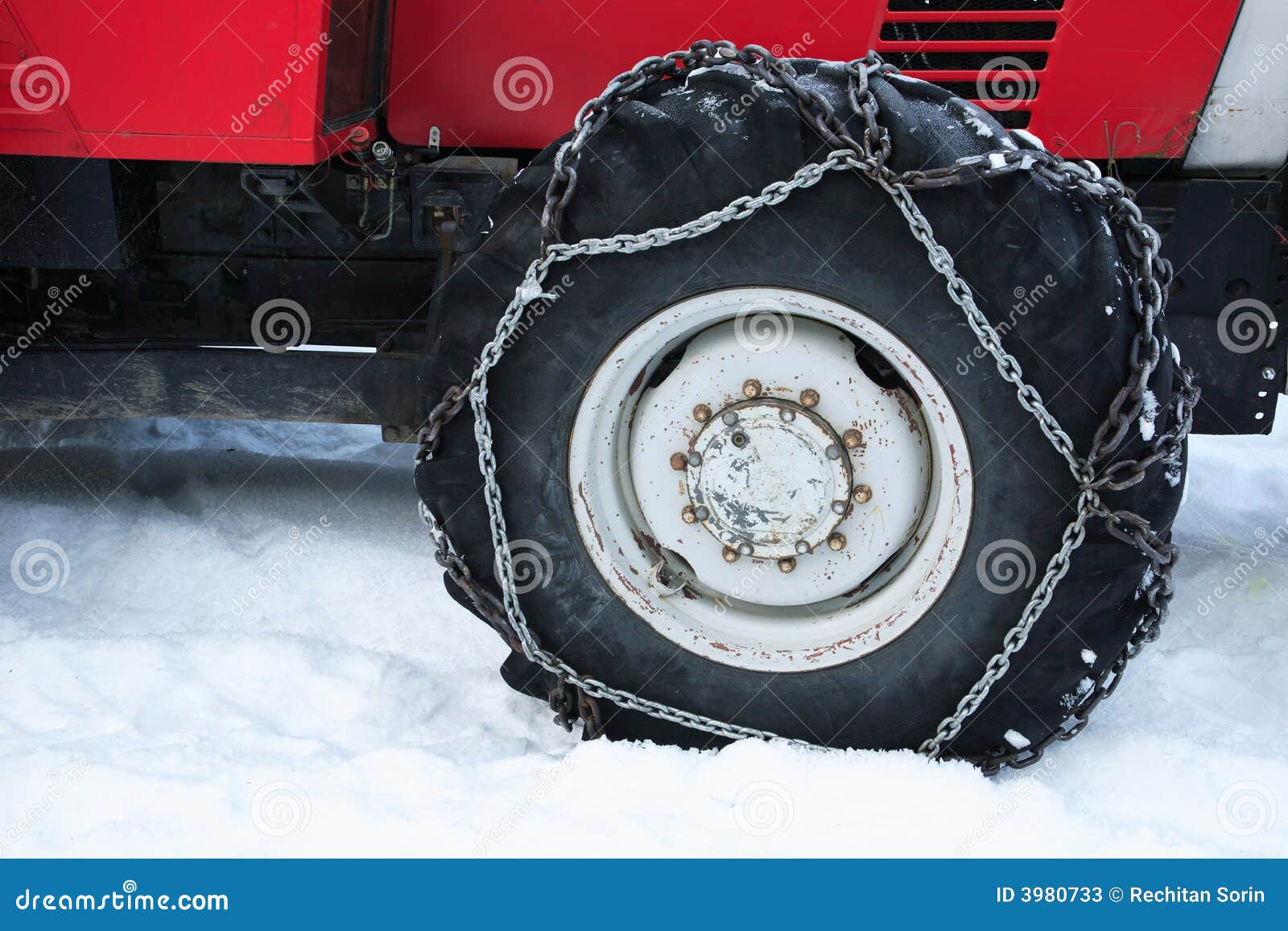 Tyre chain stock image. Image of snow, chain, industry - 3980733