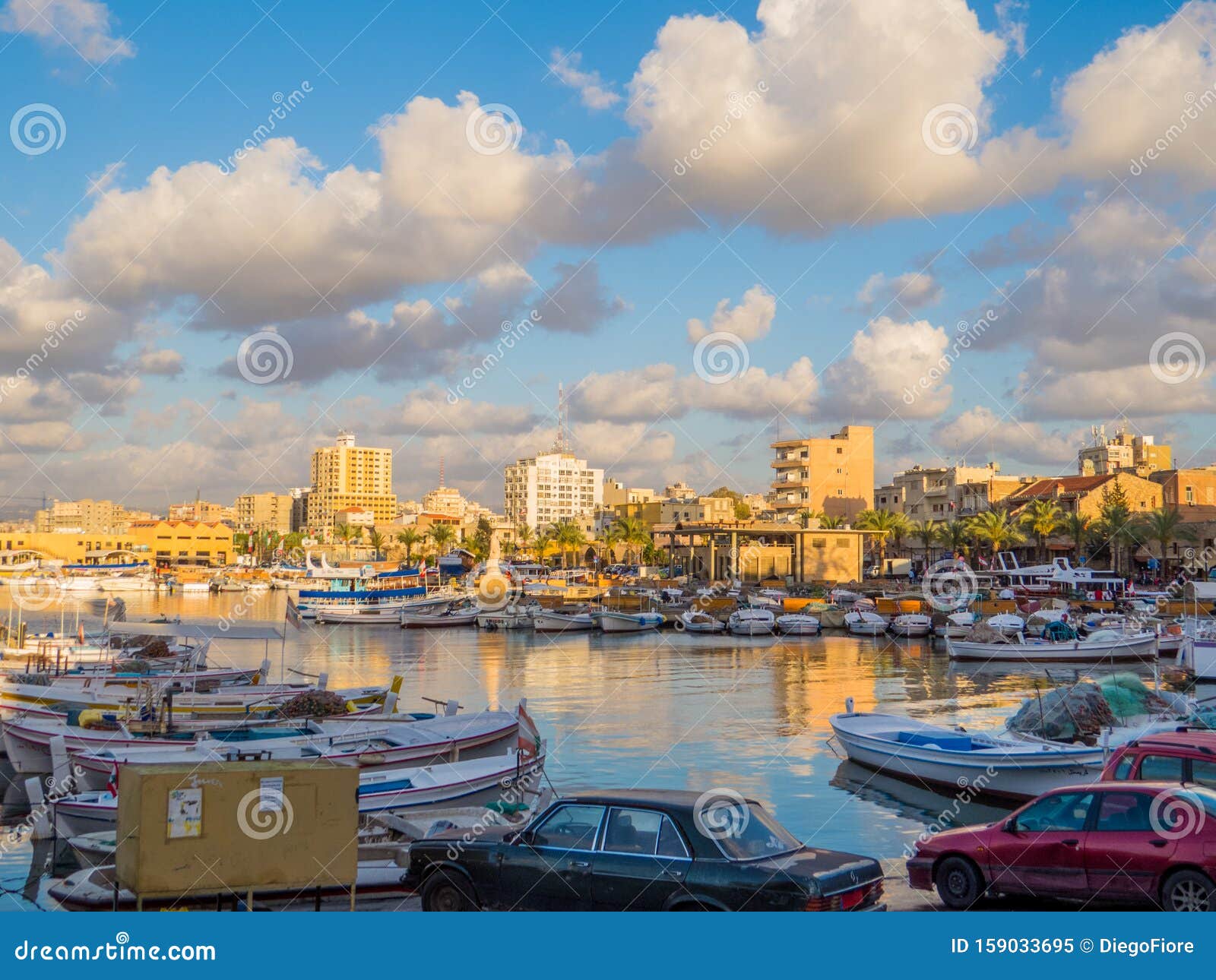 View of the Port of Tyre, Lebanon Editorial Image - Image of boat ...