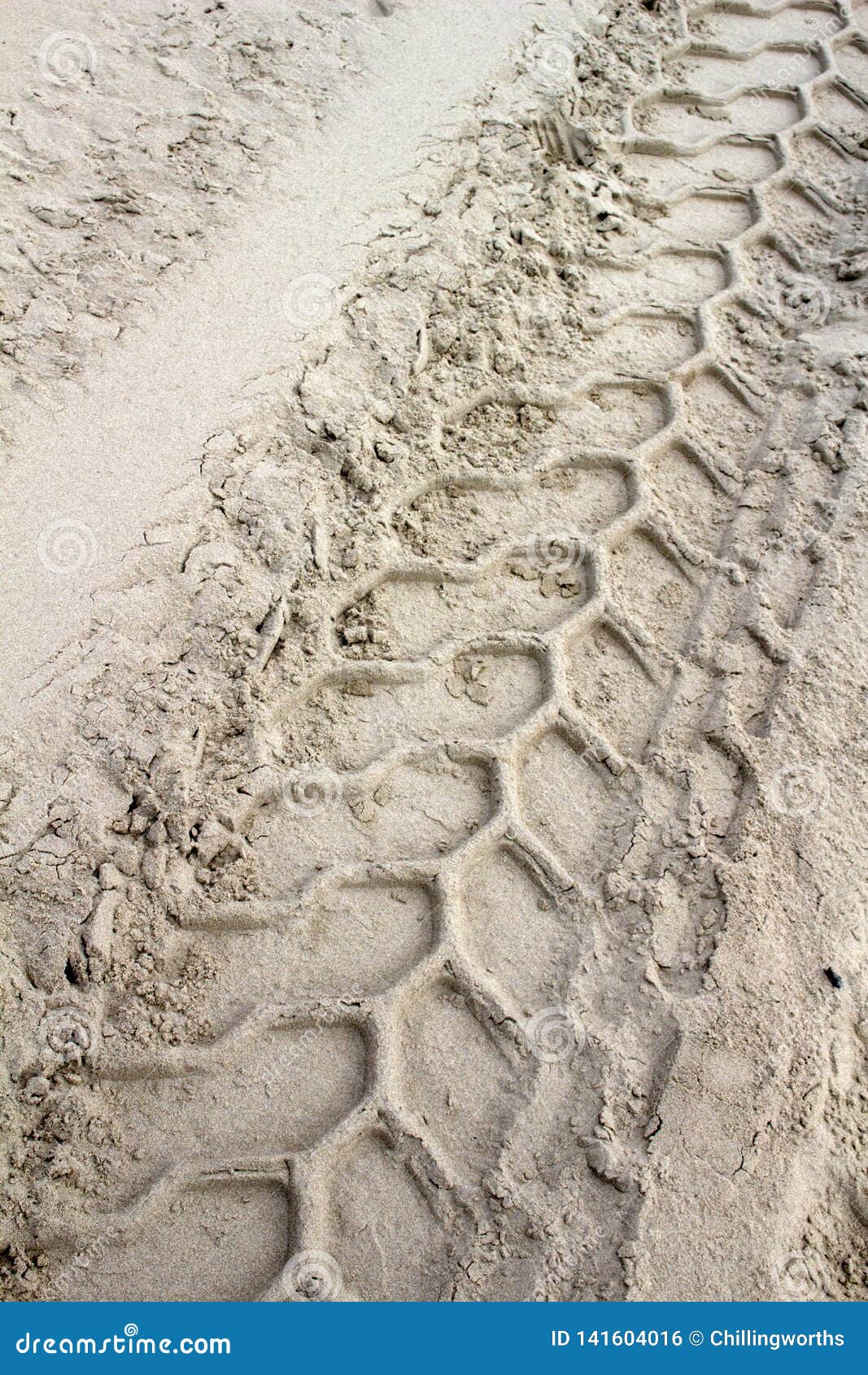 Tyre marks in the sand stock photo. Image of sand, marks - 141604016