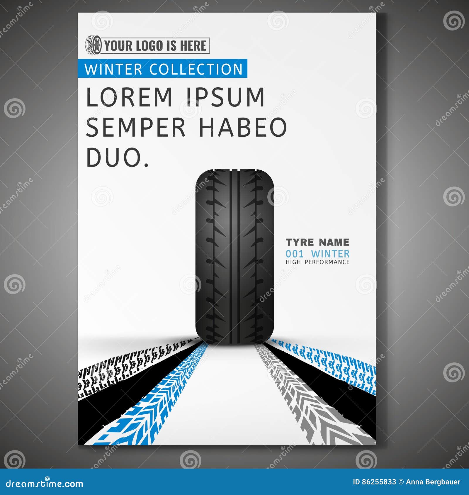 Tyre Poster Image Vector Illustration | CartoonDealer.com #88651130