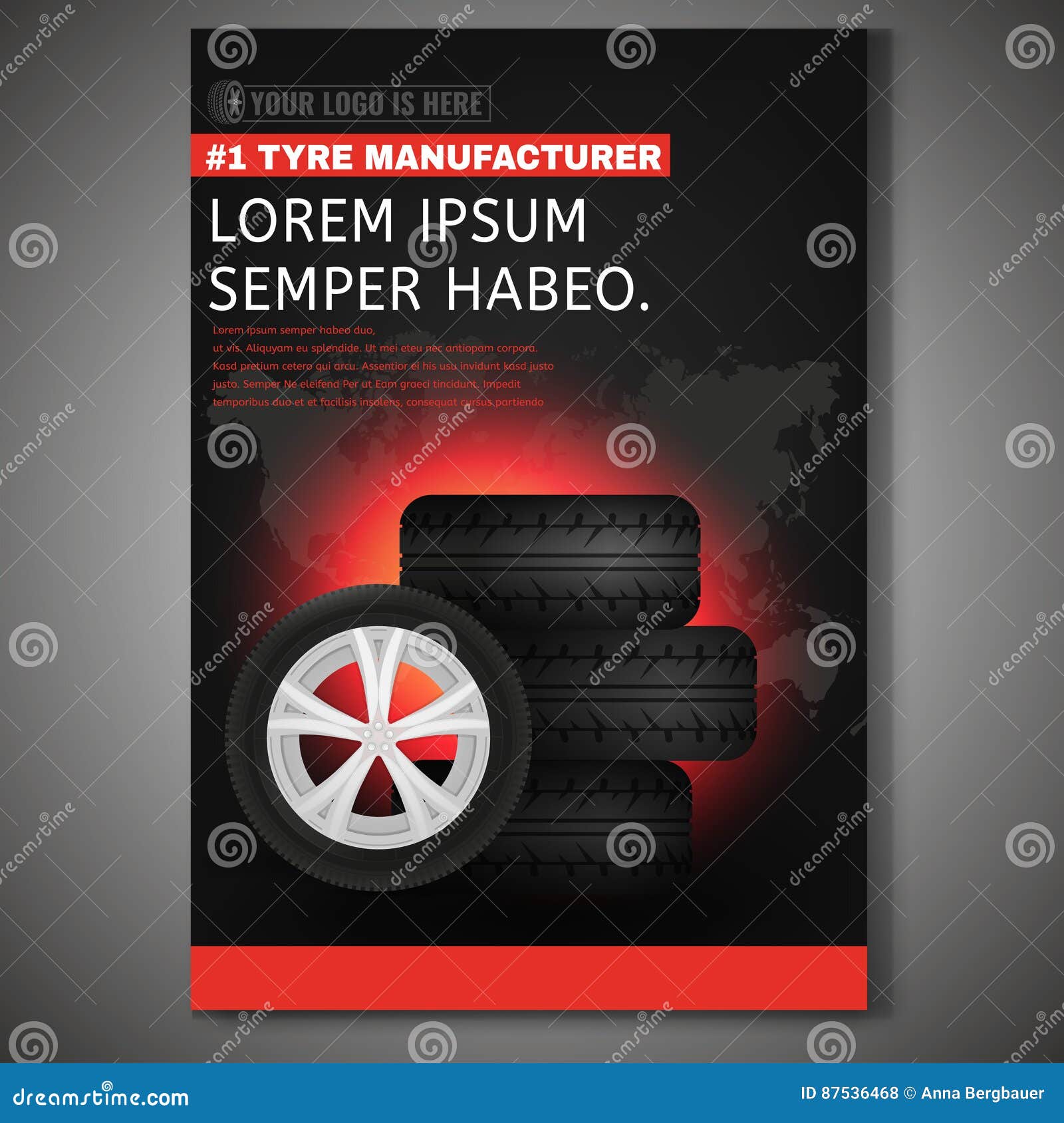 Tyre poster image stock vector. Illustration of advertisement - 87536468