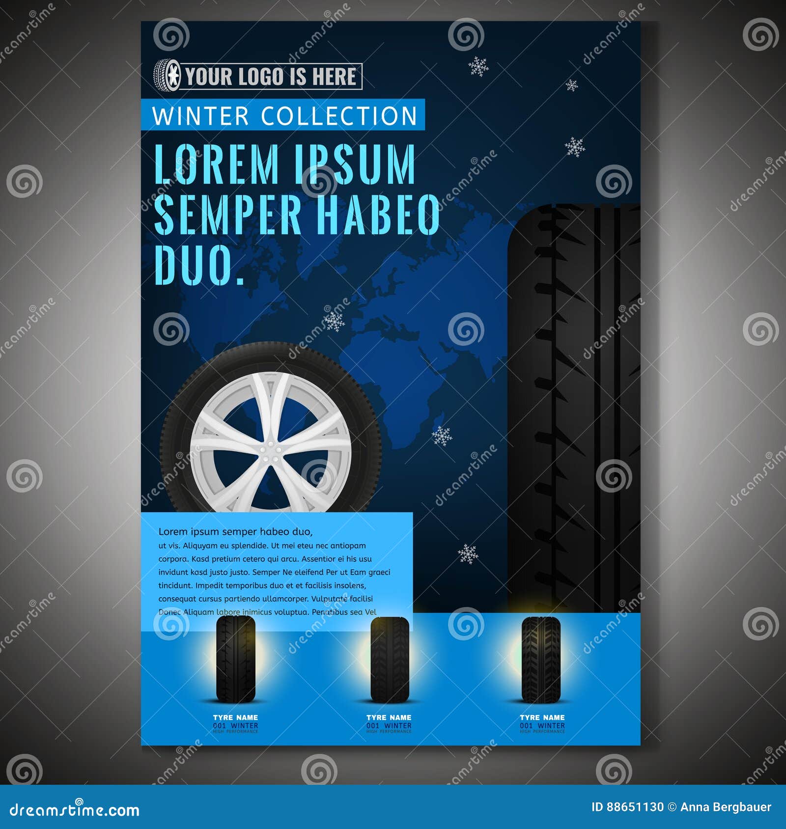 Tyre poster image stock vector. Illustration of promotion - 88651130