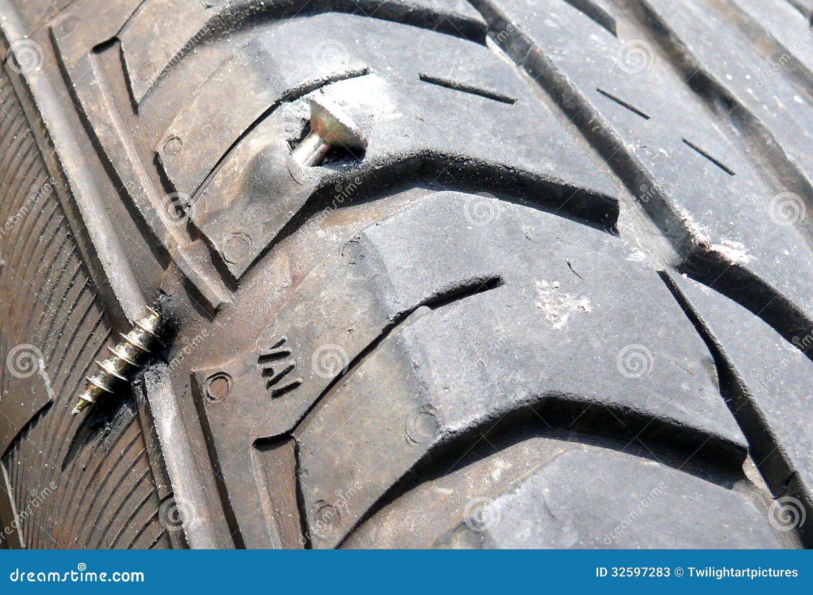 Tyre stock image. Image of tyre, tyres, foot, nail, flat - 32597283