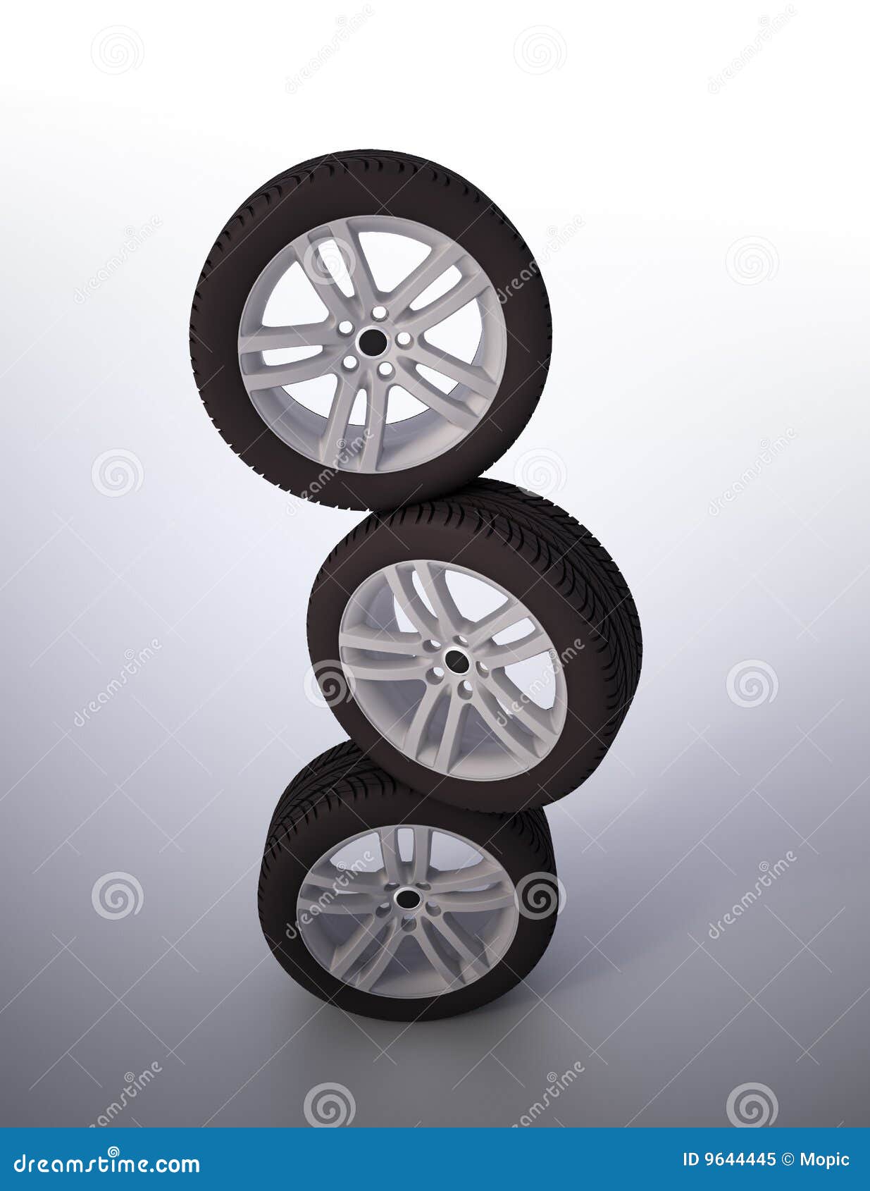 Tyre stack stock illustration. Illustration of render - 9644445