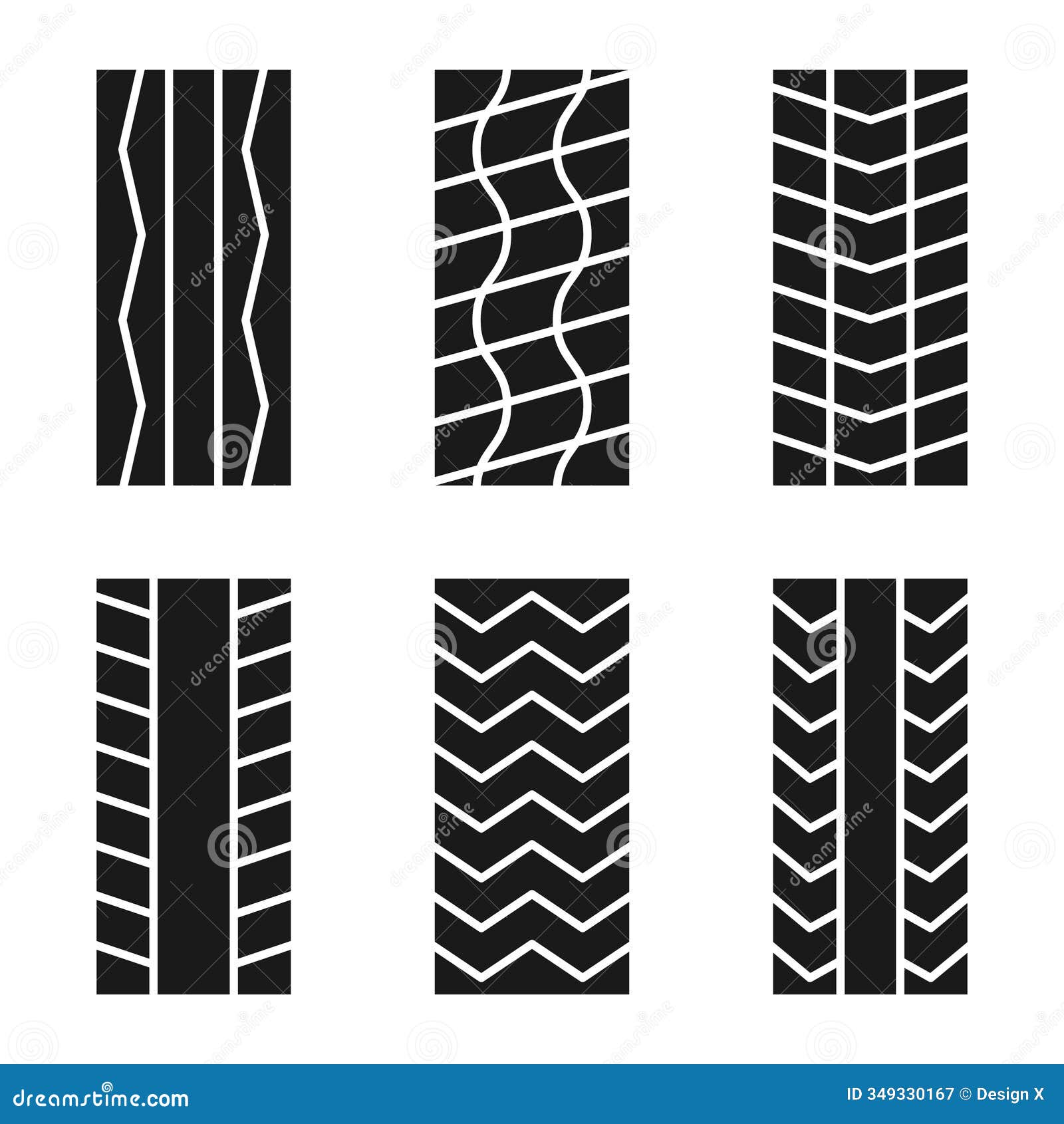 Tire Patterns Vector Illustration | CartoonDealer.com #22585784