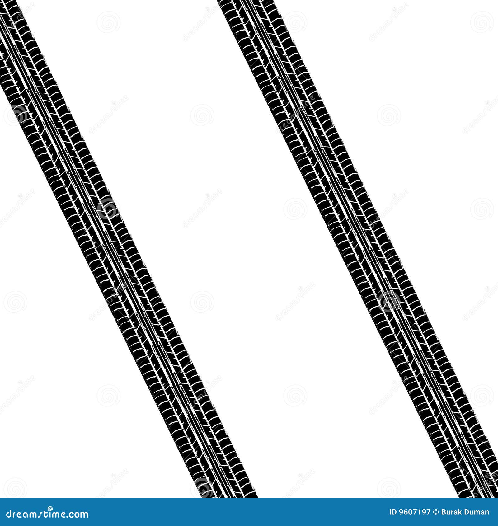 Tyre trace stock illustration. Illustration of automobile - 9607197