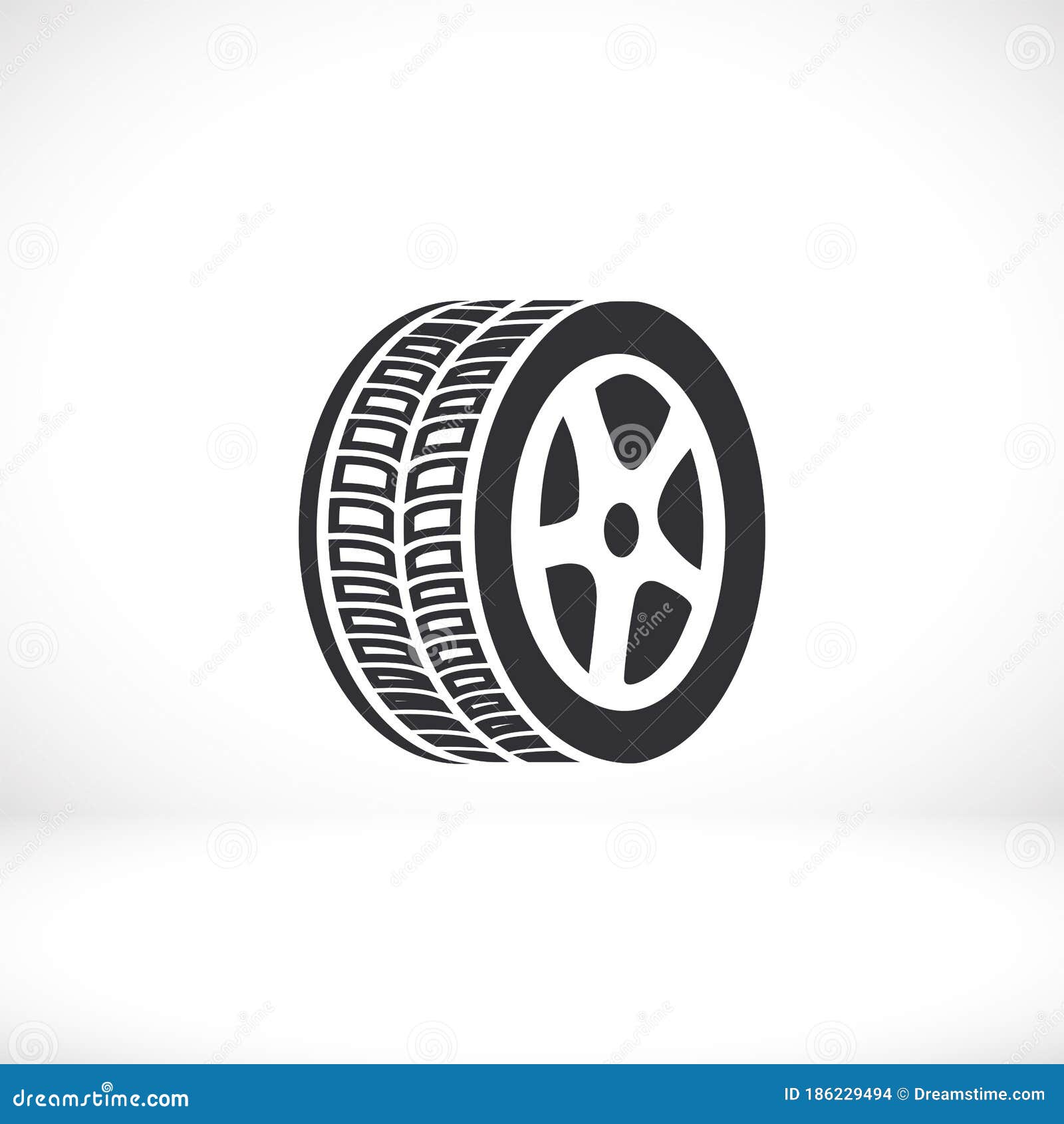 Tyre - Wheel Car Icon Vector EPS 10. Car Wheel Drive Design Flat ...