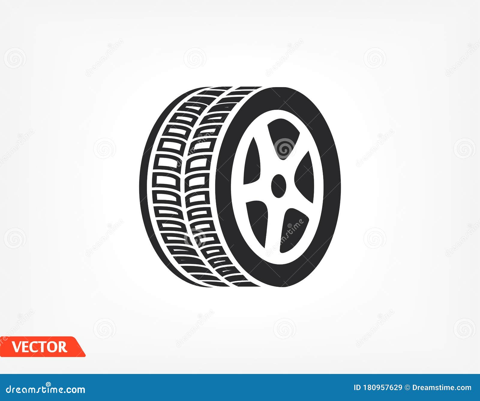 Tyre - Wheel Car Icon Vector EPS 10. Car Wheel Drive Design Flat ...