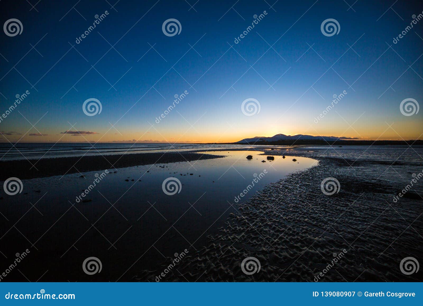 Tyrella beach stock image. Image of pure, coast, orange - 139080907