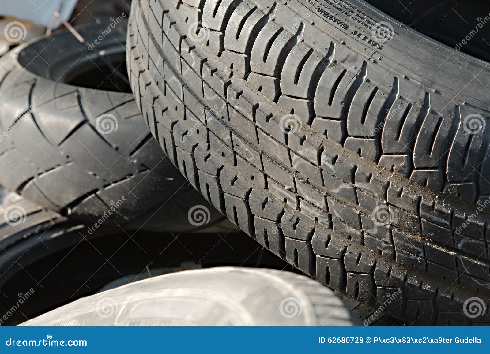Tyres trown away stock photo. Image of disposed, away - 62680728