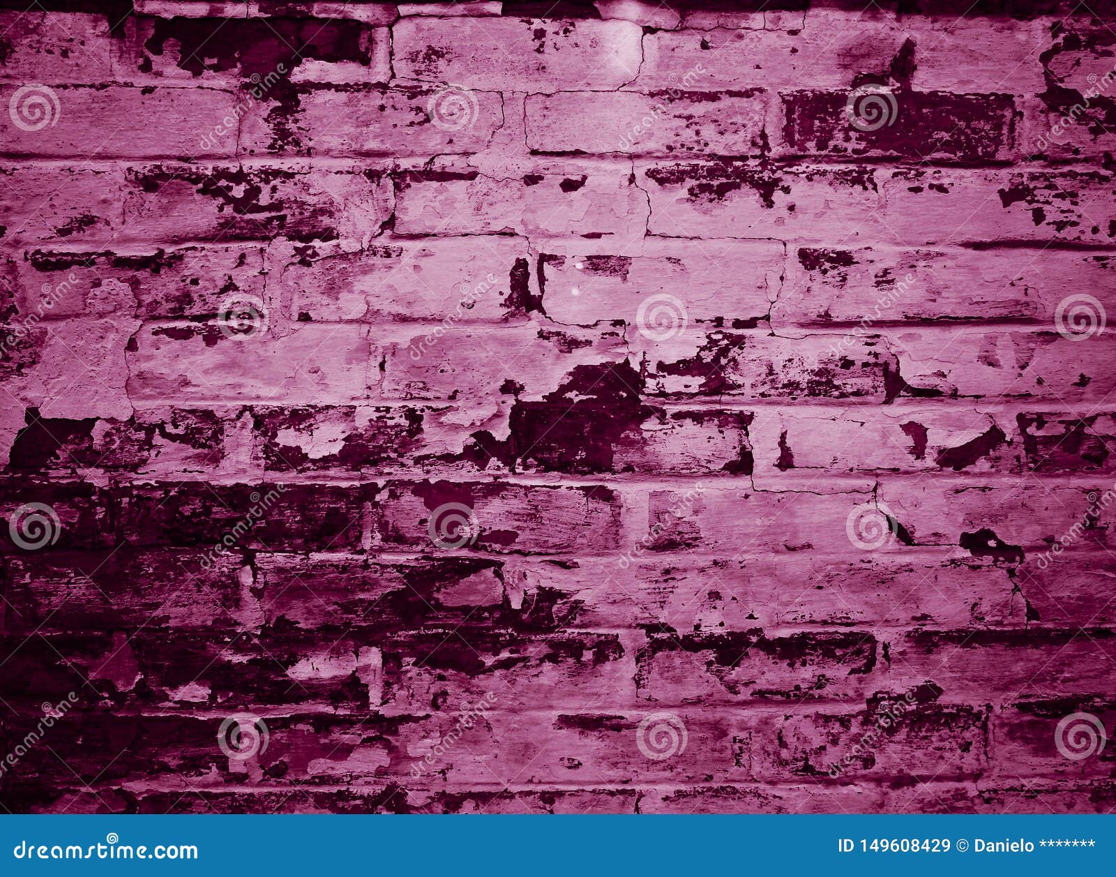 Tyrian Purple Brickwall Background Stock Image - Image of purple ...