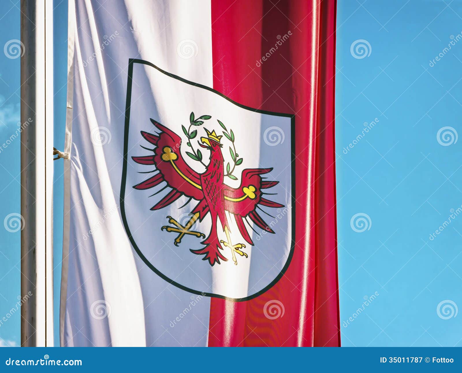 Tyrol flag stock image. Image of coat, europe, blue, color - 35011787