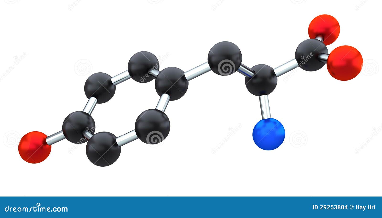 Tyrosine stock illustration. Illustration of structure - 29253804
