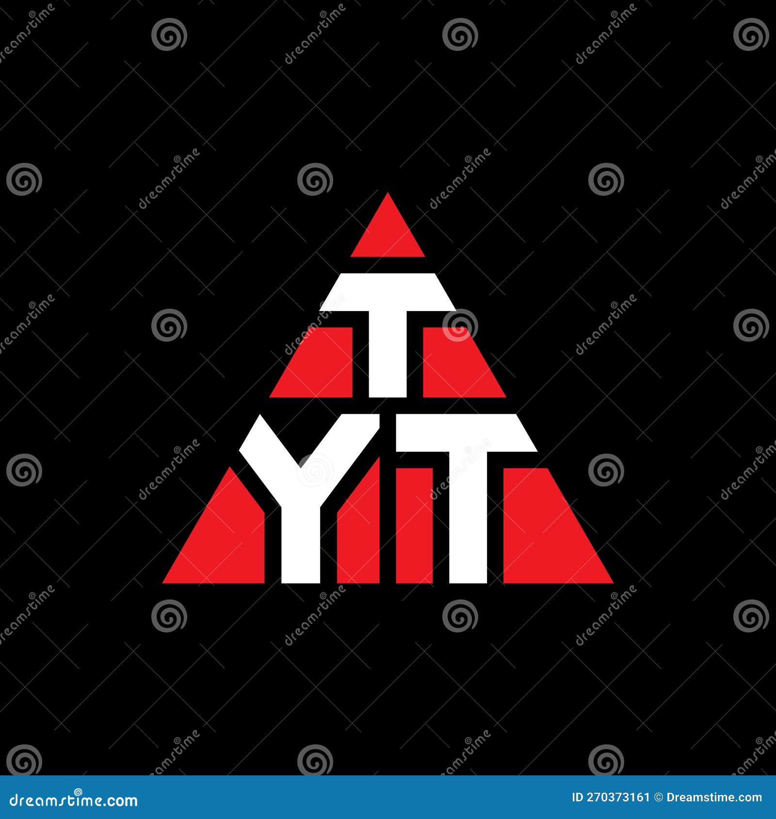TYT Triangle Letter Logo Design with Triangle Shape. TYT Triangle Logo ...