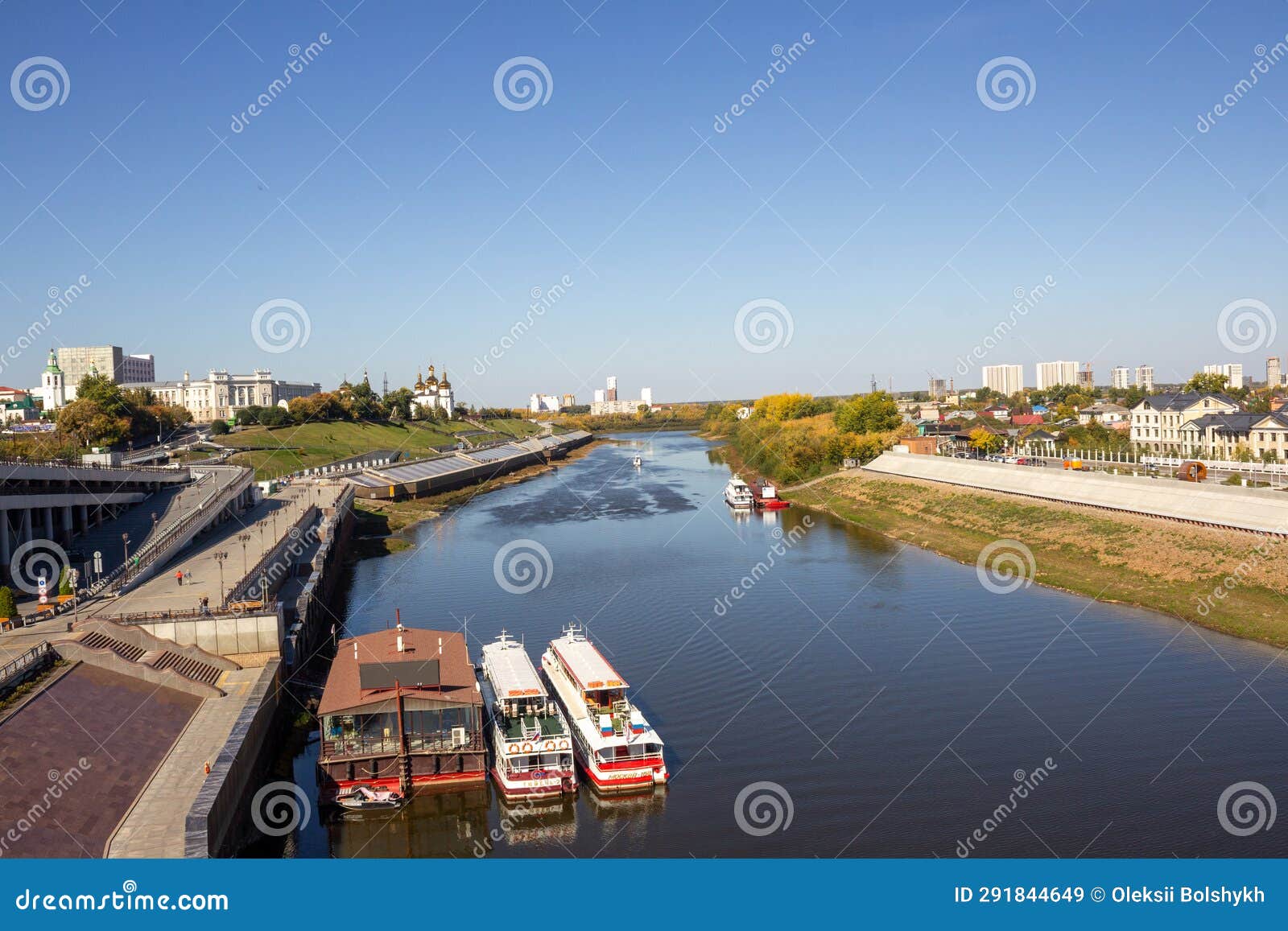 Tyumen City and the Tura River View Stock Image - Image of tourism ...