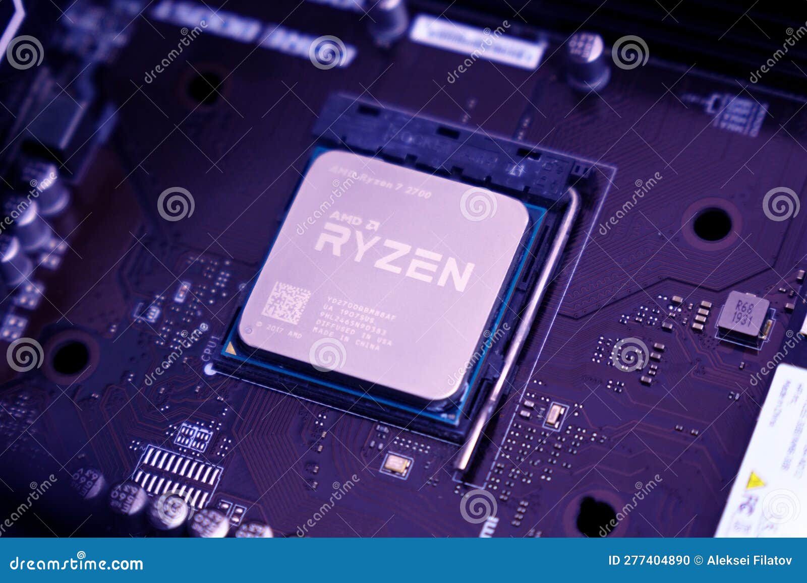 Tyumen, Russia-May 03, 2023: AMD Ryzen 7 2700 Series Desktop Processor ...