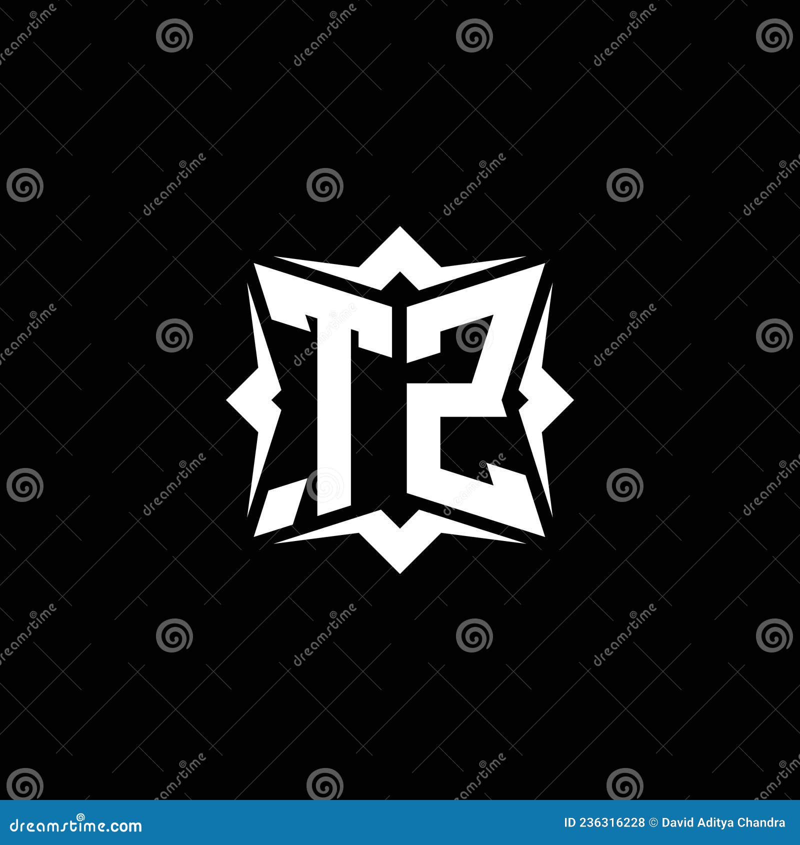 TZ Logo Monogram Geometric Modern Design Stock Vector - Illustration of ...