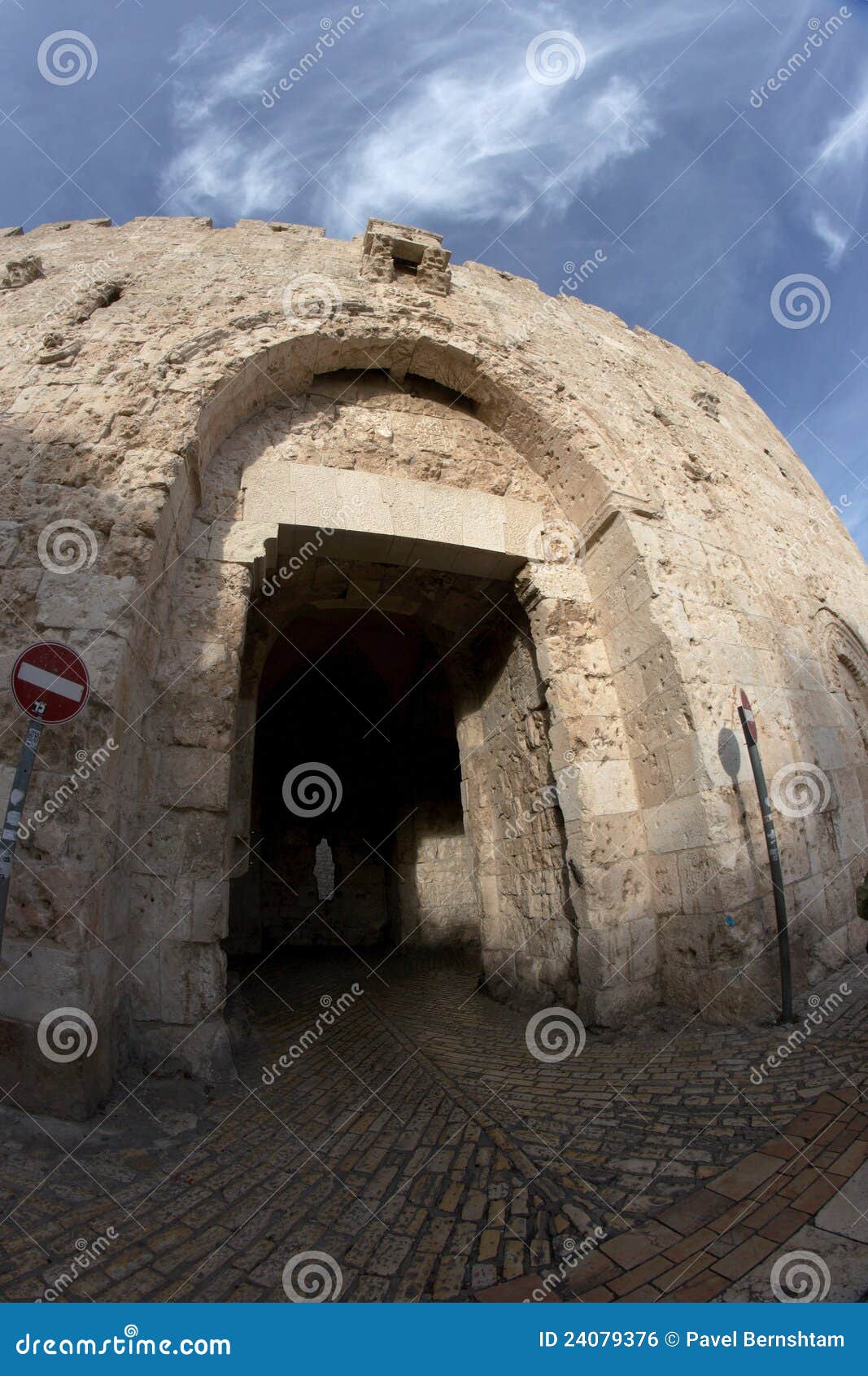 Tzion Gate of the Old City Jerusalem Stock Photo - Image of fort ...