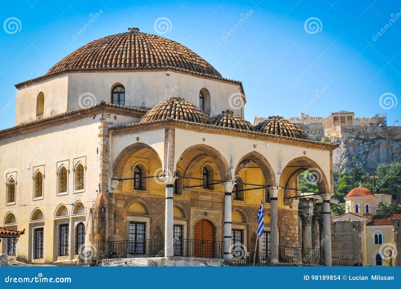 Tzistarakis Mosque in Athens, Greece Stock Photo - Image of orthodox ...