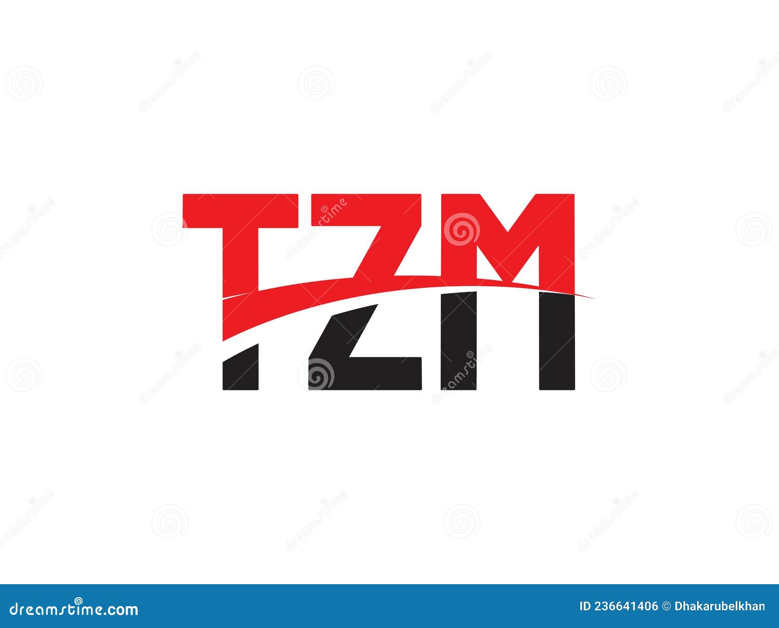TZM Letter Initial Logo Design Vector Illustration Stock Vector ...