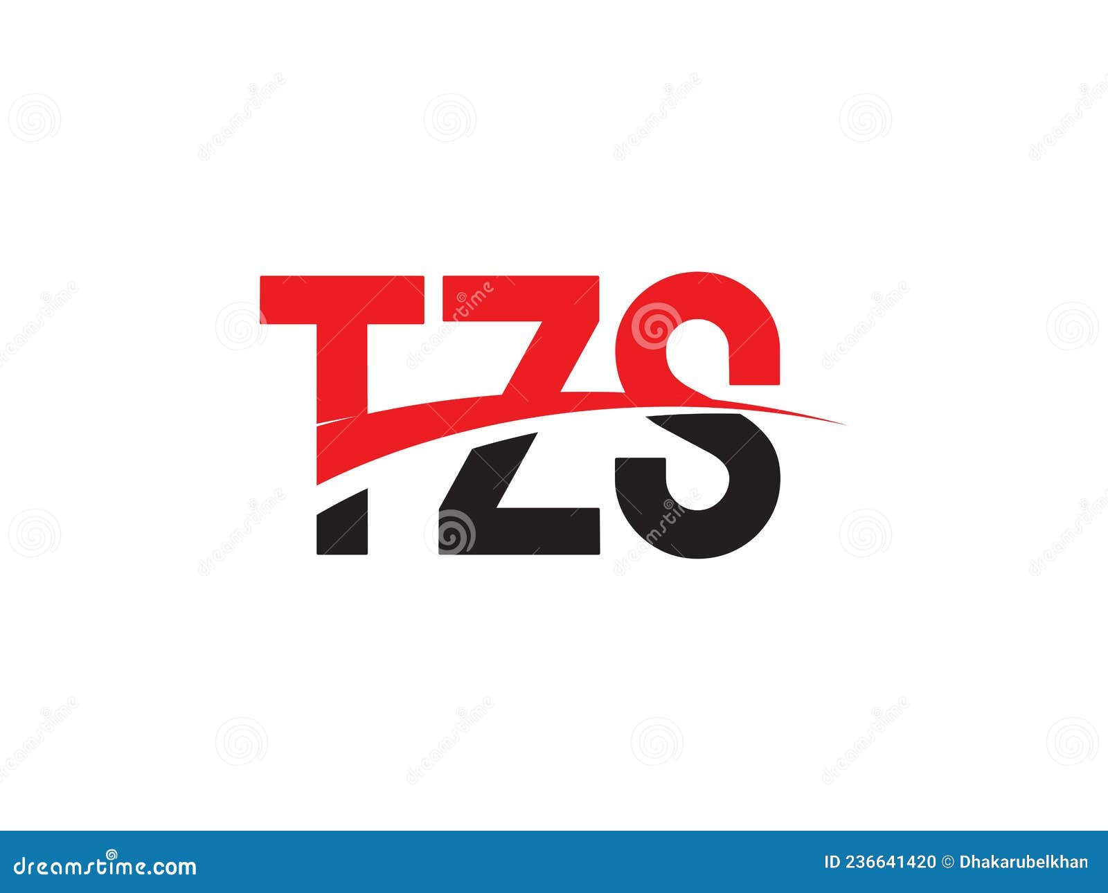TZS Letter Initial Logo Design Vector Illustration Stock Vector ...