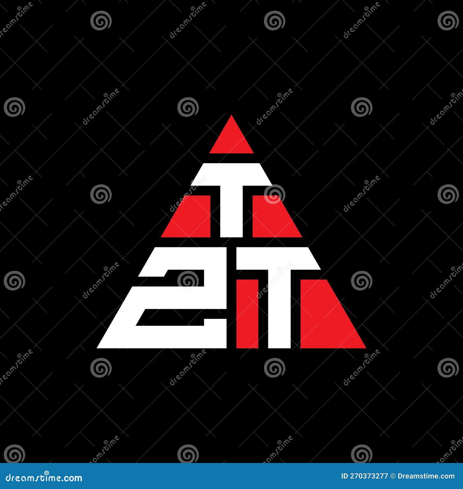 TZT Triangle Letter Logo Design with Triangle Shape. TZT Triangle Logo ...