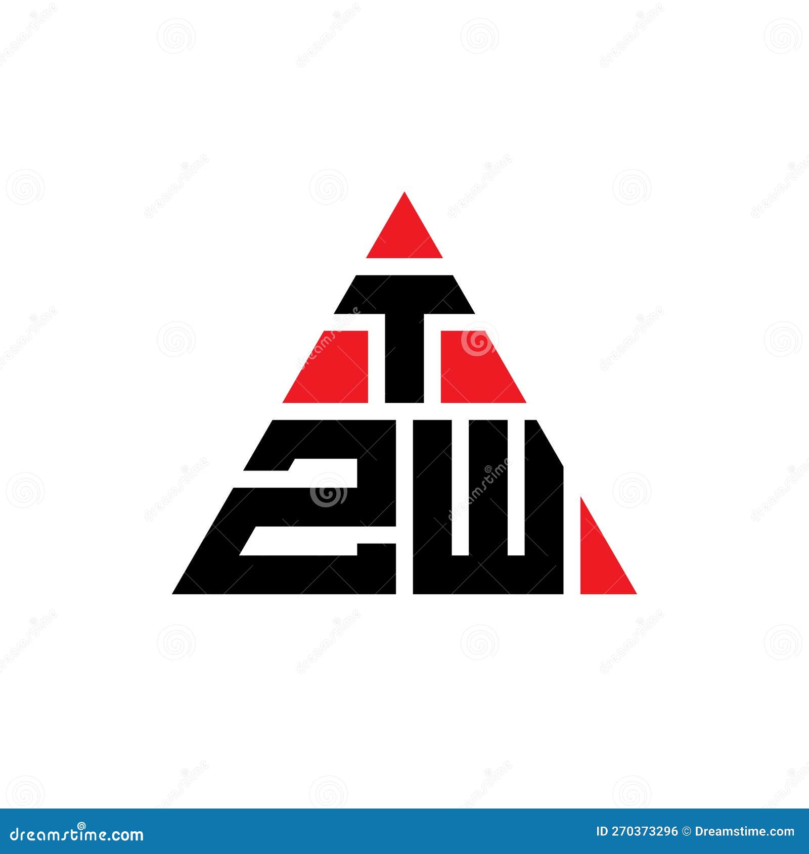 TZW Triangle Letter Logo Design with Triangle Shape. TZW Triangle Logo ...
