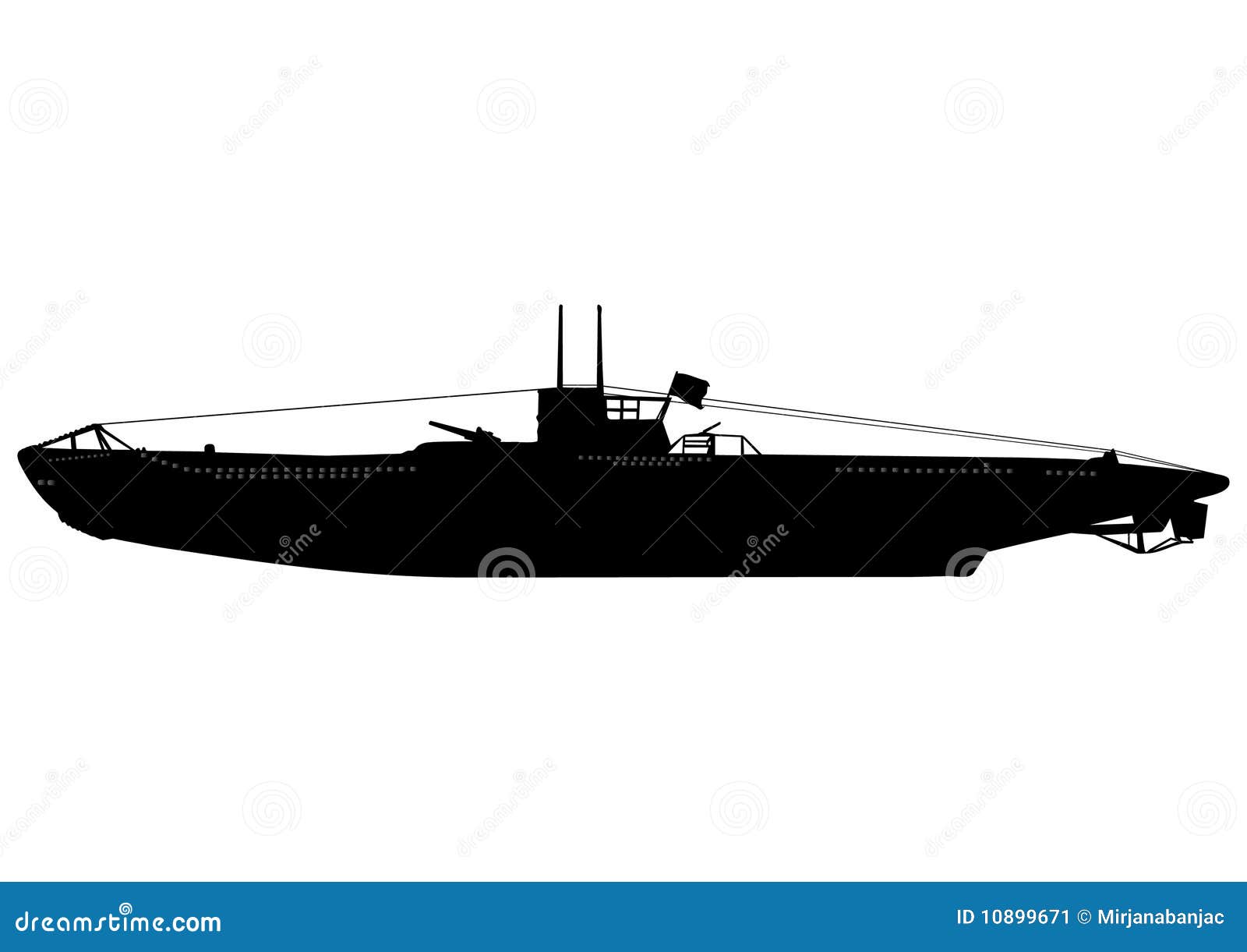 U- Boot vektor abbildung. Illustration von transport - 10899671